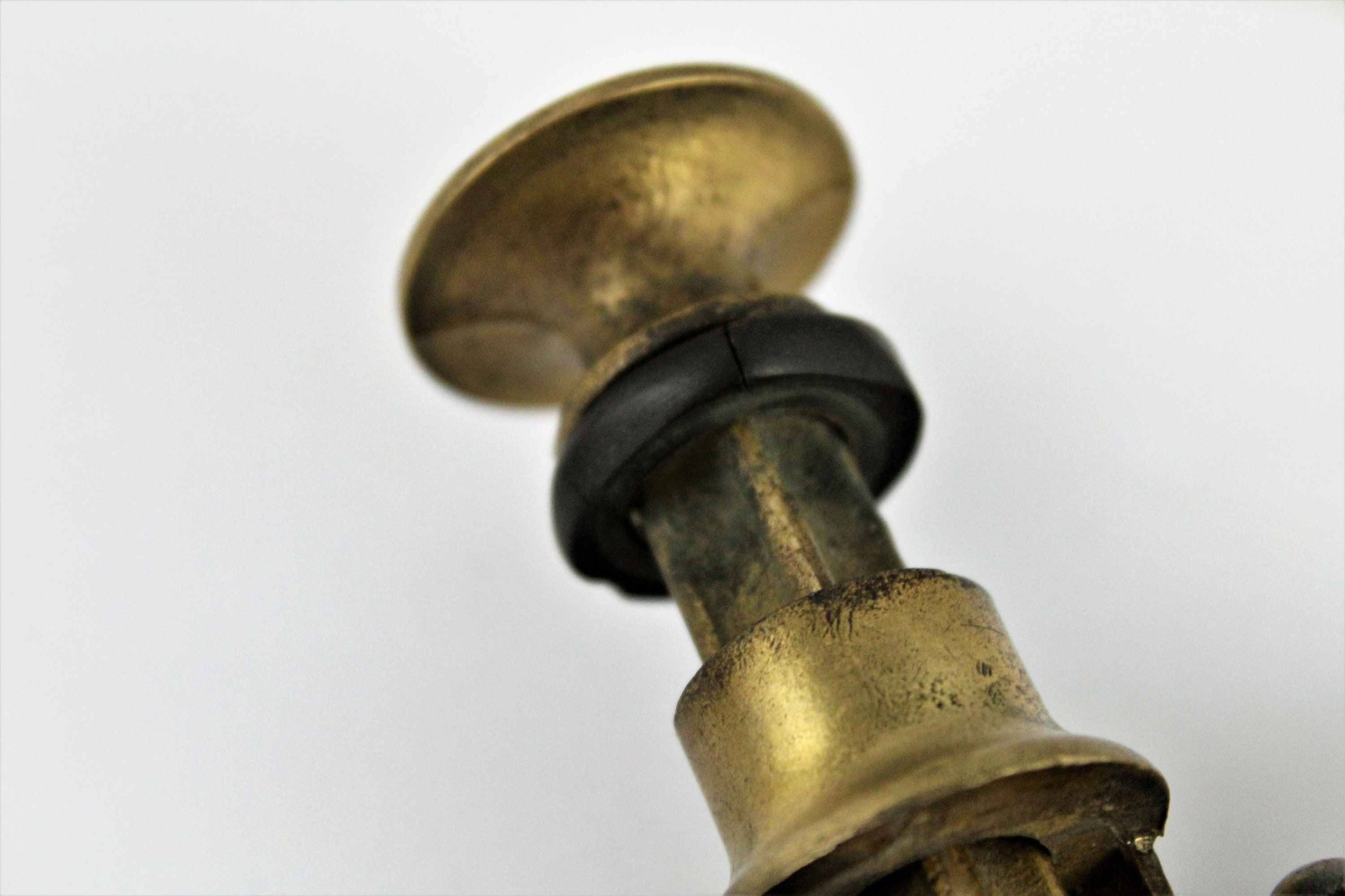 Vintage Solid Brass French Corker / Cork Inserter, Vintage Barware