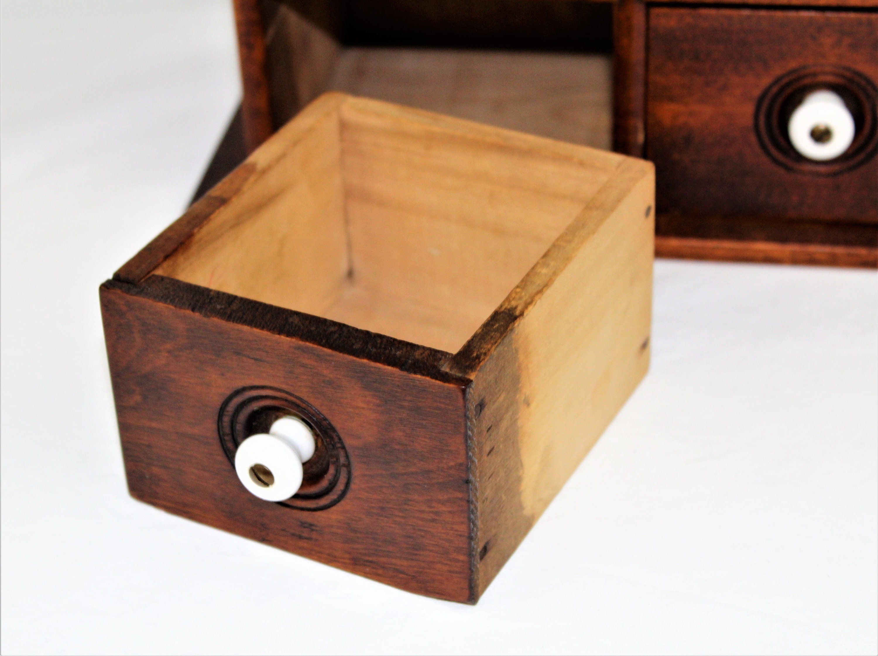 Antique Farm Ware/ Hanging Spice Cabinet / Primitive Decor / Spice Storage