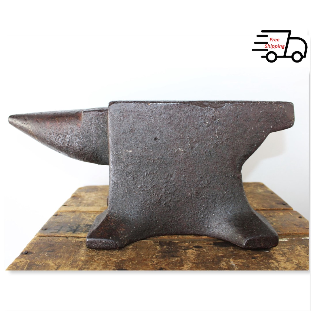 Vintage 50-pound Blacksmith Anvil for Metal Forging, Knifemaking ...