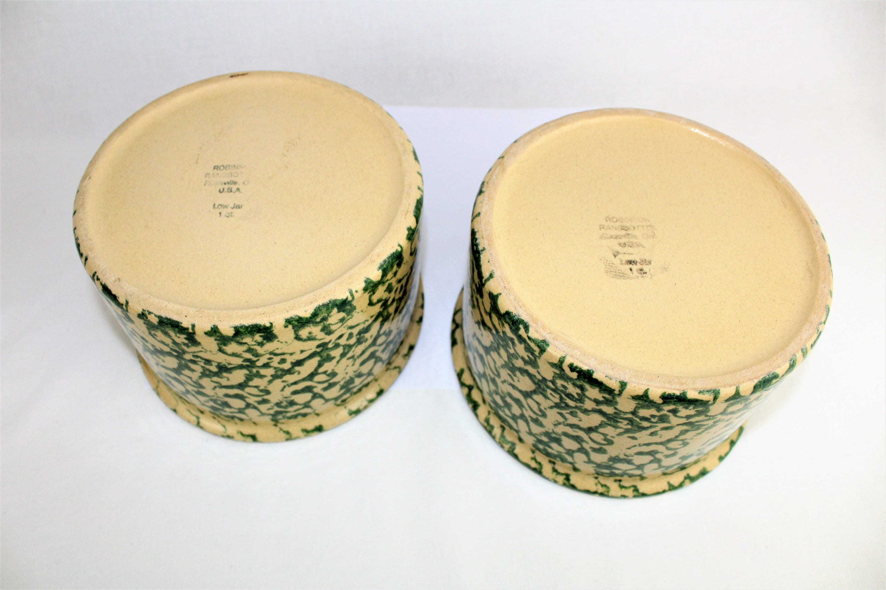 ON HOLD for Jana, Antique Stoneware Crock / Pair of Robinson Ransbottom ...