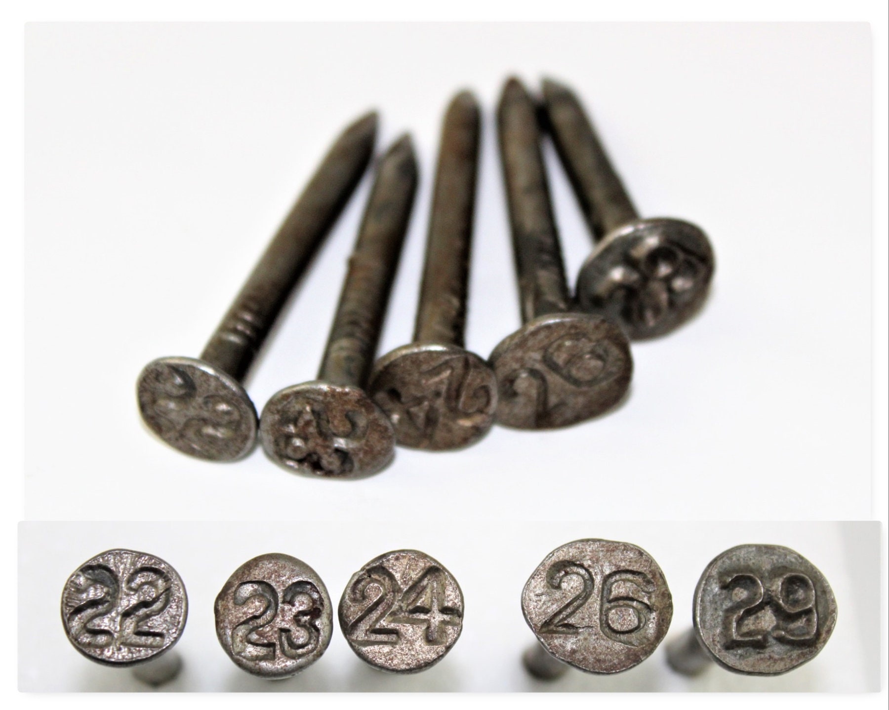 Railroad Memorabilia, 1920s Dated Railroad Nails, Railroad Tracks ...