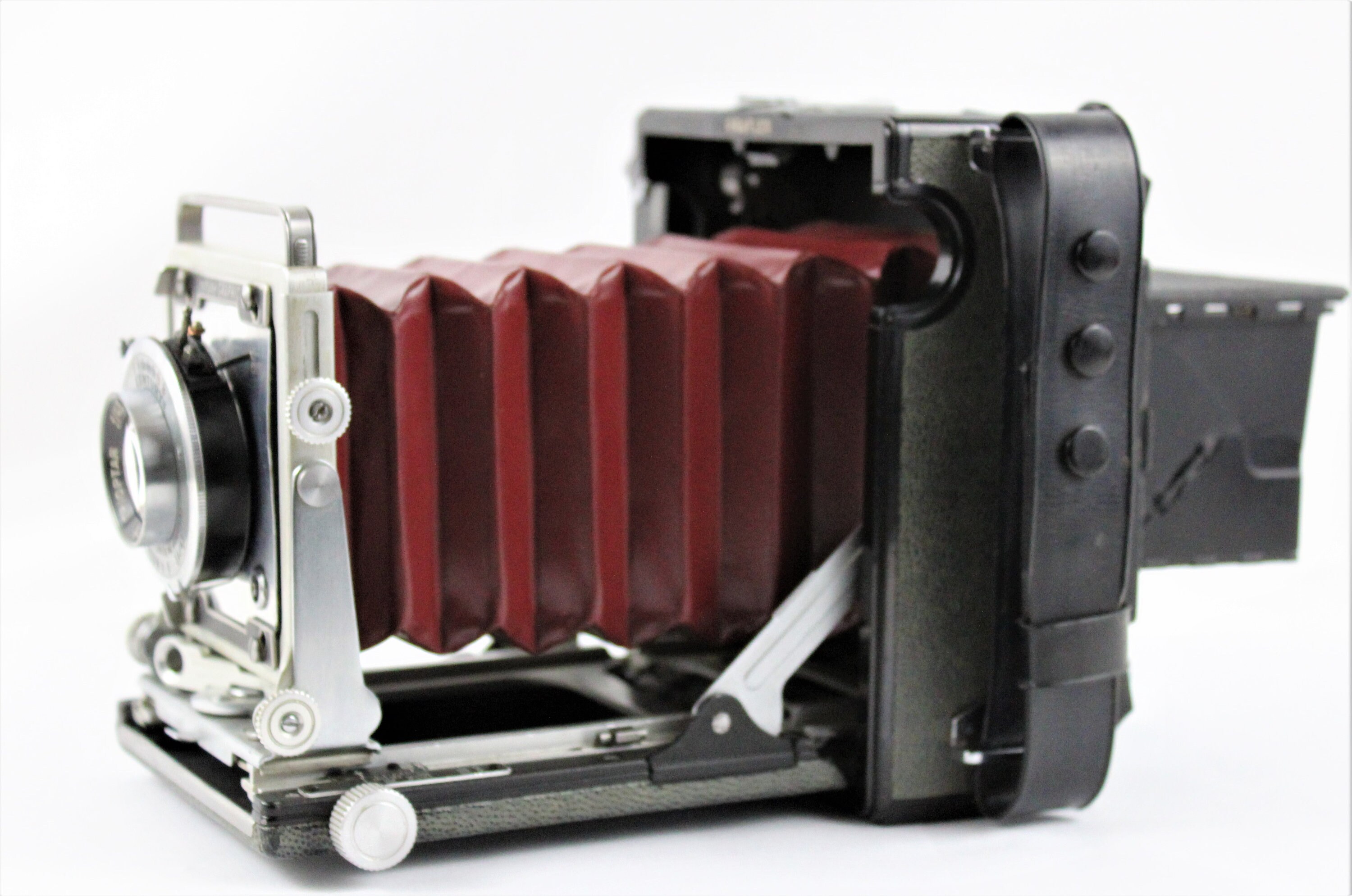 1950s Graflex Century Graphic Camera, Folding Camera, Red Bellows Camera