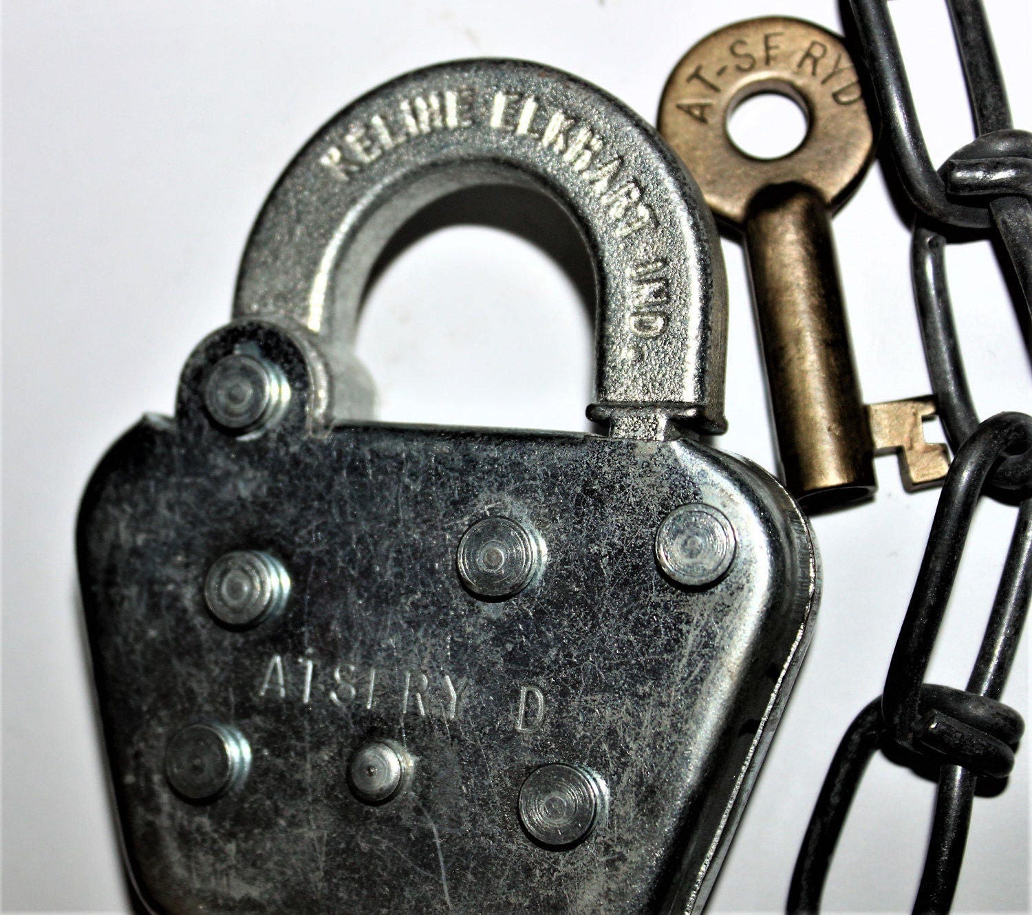 Vintage Keline Padlock and Matching Key for the ATSFRY D Railroad ...
