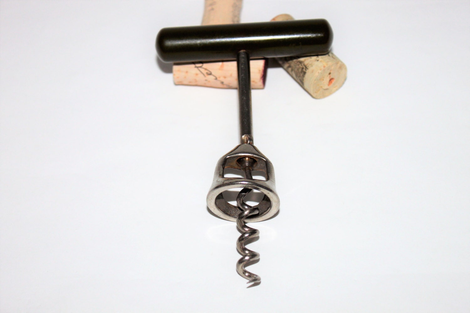 Vintage Corkscrew, Green Bakelite Corkscrew, Wine Opener