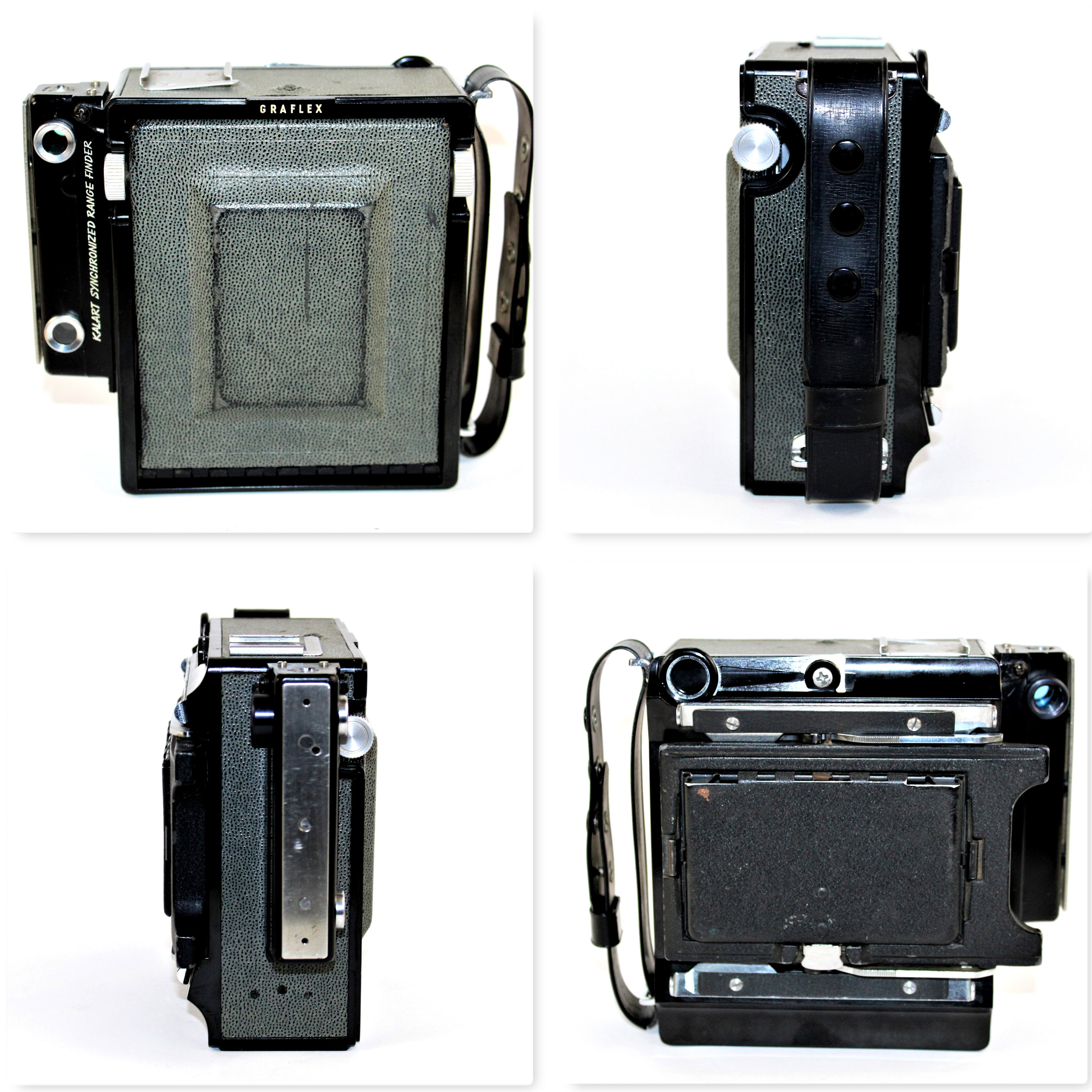 1950s Graflex Century Graphic Camera, Folding Camera, Red Bellows Camera