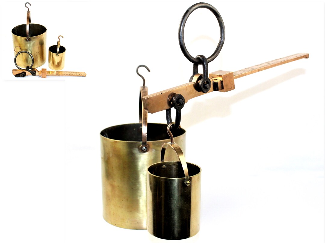 Vintage Brass Chondrometer: Hanging Grain Scale for Wheat Density ...
