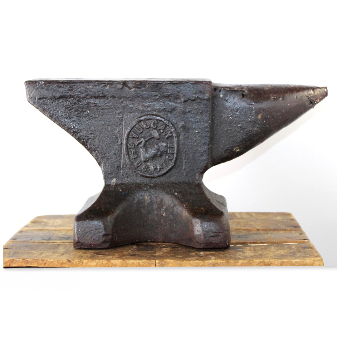 Vintage 50-pound Vulcan Blacksmith Anvil - Antique American-made Metal ...