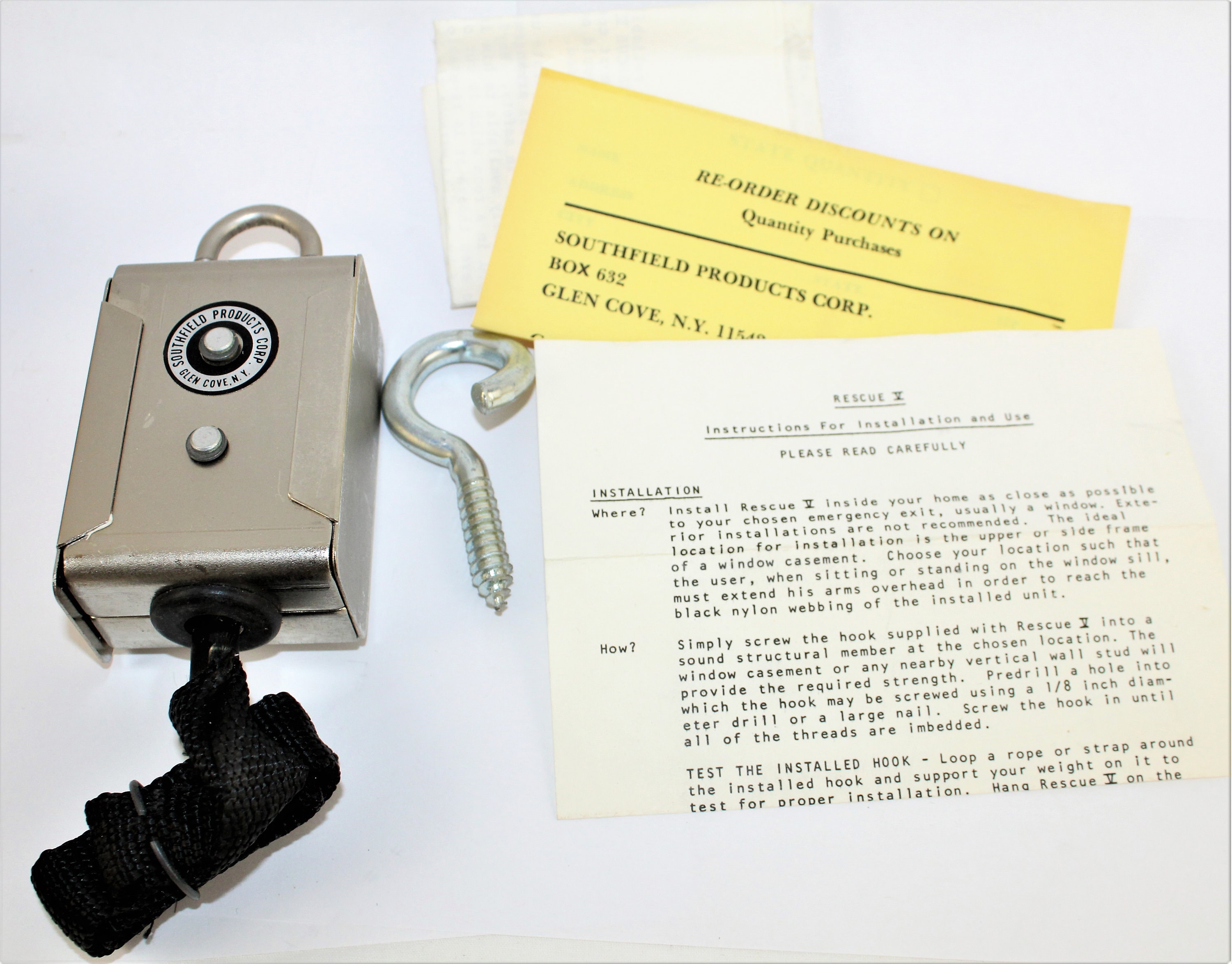 Vintage Rescue V Escape Device, US Air Force Pilot Escape Device