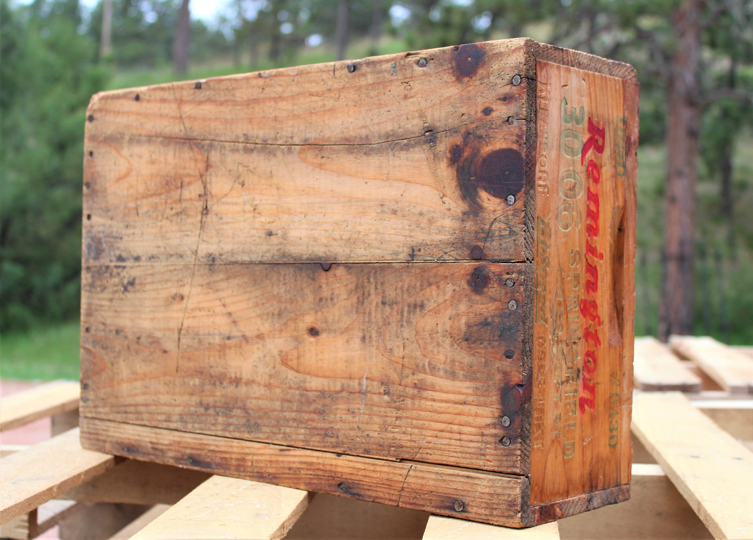 Wood Shipping Crate / Remington 30-06 Ammo / Wood Crate / 30-06 ...
