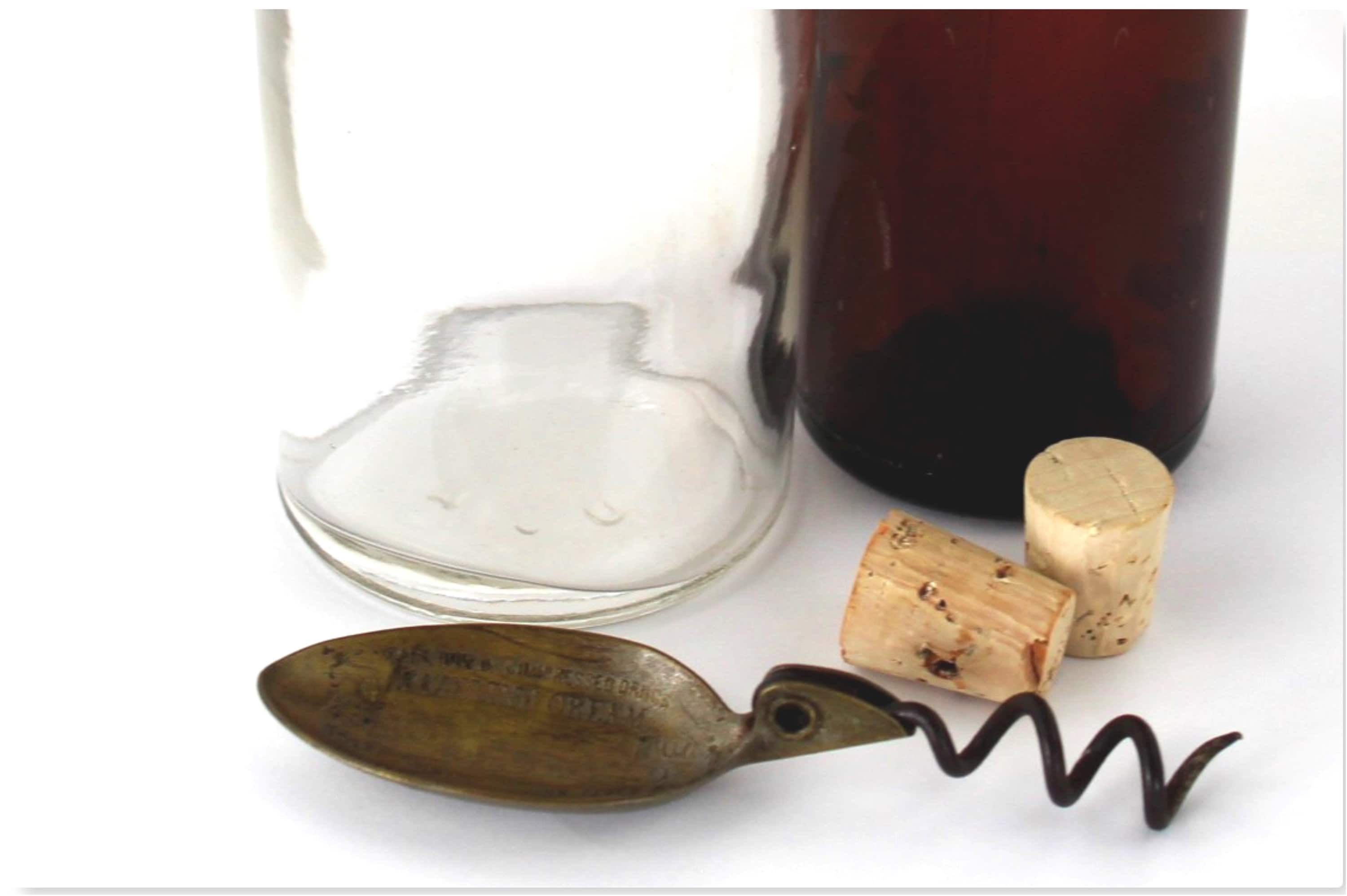 Antique 1880s Apothecary Medicine Spoon with built in Folding Corkscrew