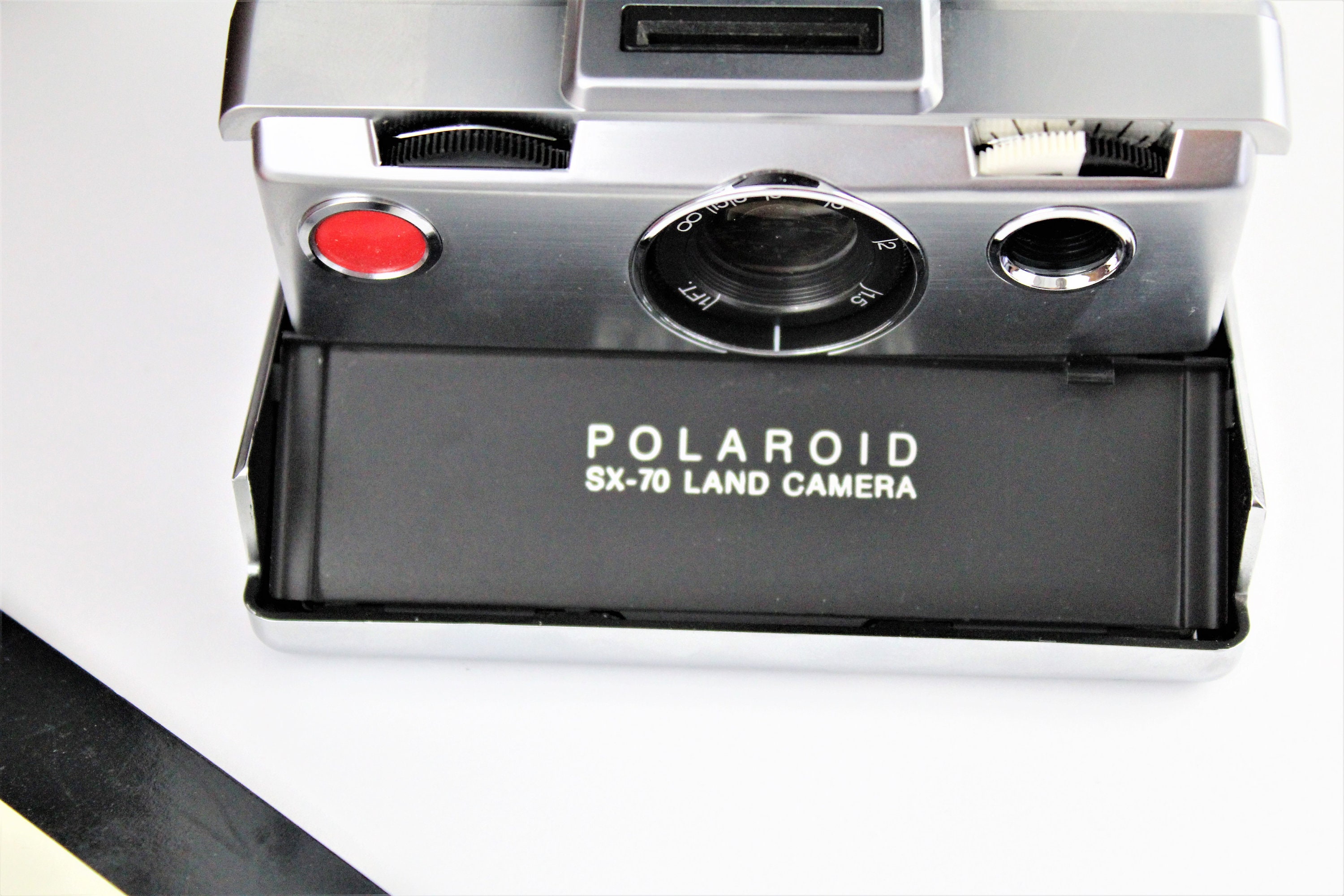 Vintage Camera, Polaroid SX-70, Land Camera and Leather Carry Case, 1974