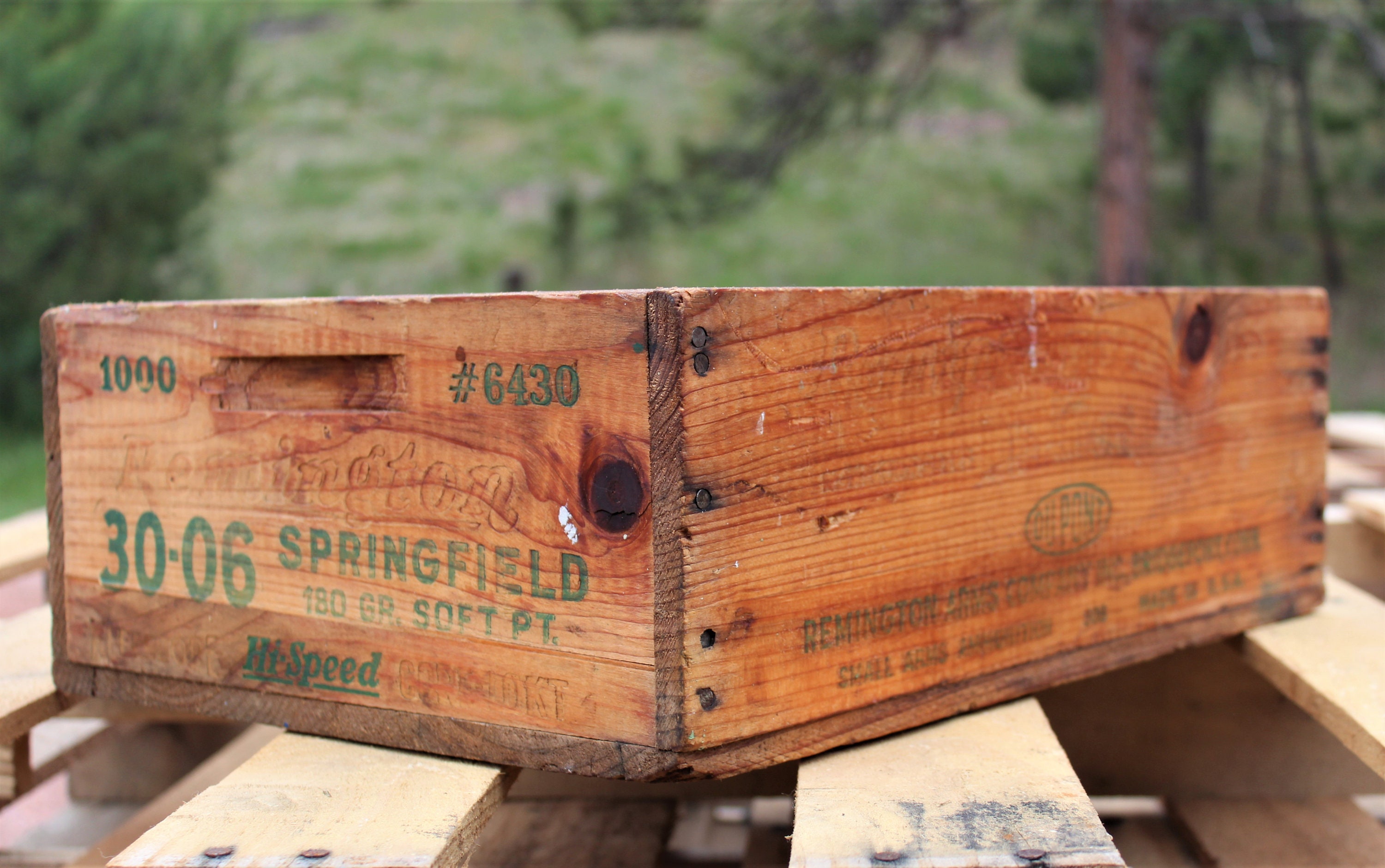 Wood Shipping Crate / Remington 30-06 Ammo / Wood Crate / 30-06 ...
