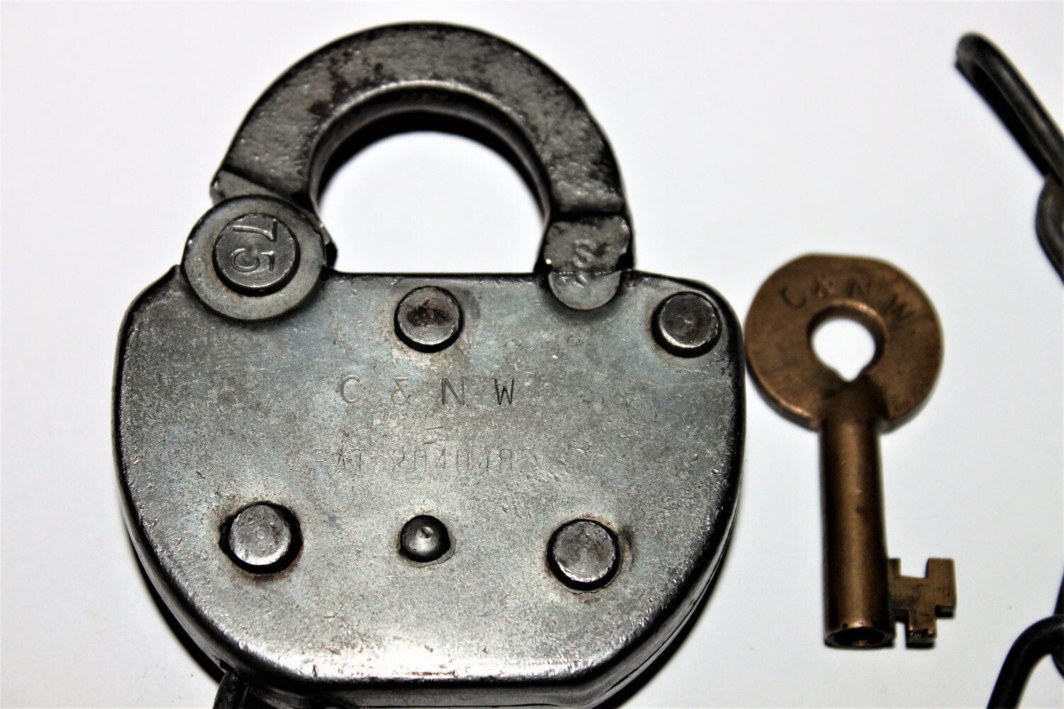 Vintage Adlake Padlock, Chicago and North Western Railroad, Railroad ...