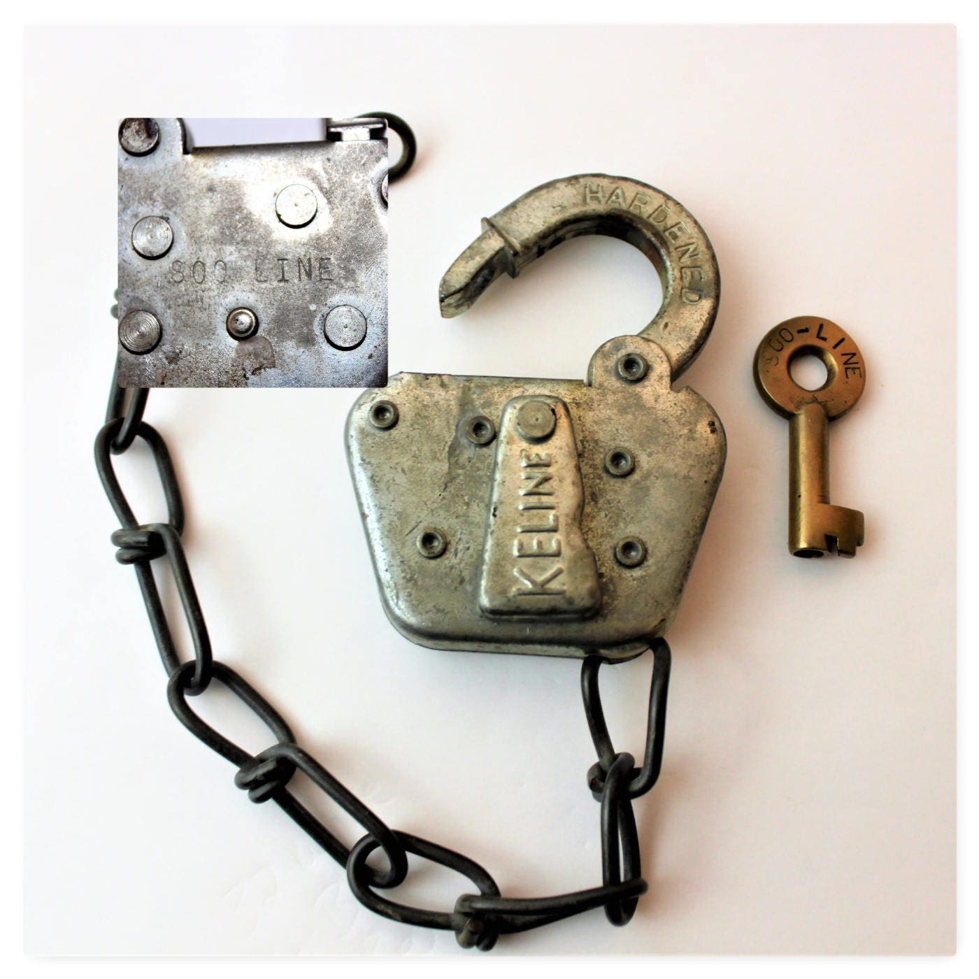 Vintage Keline Padlock for the SOO LINE Railroad