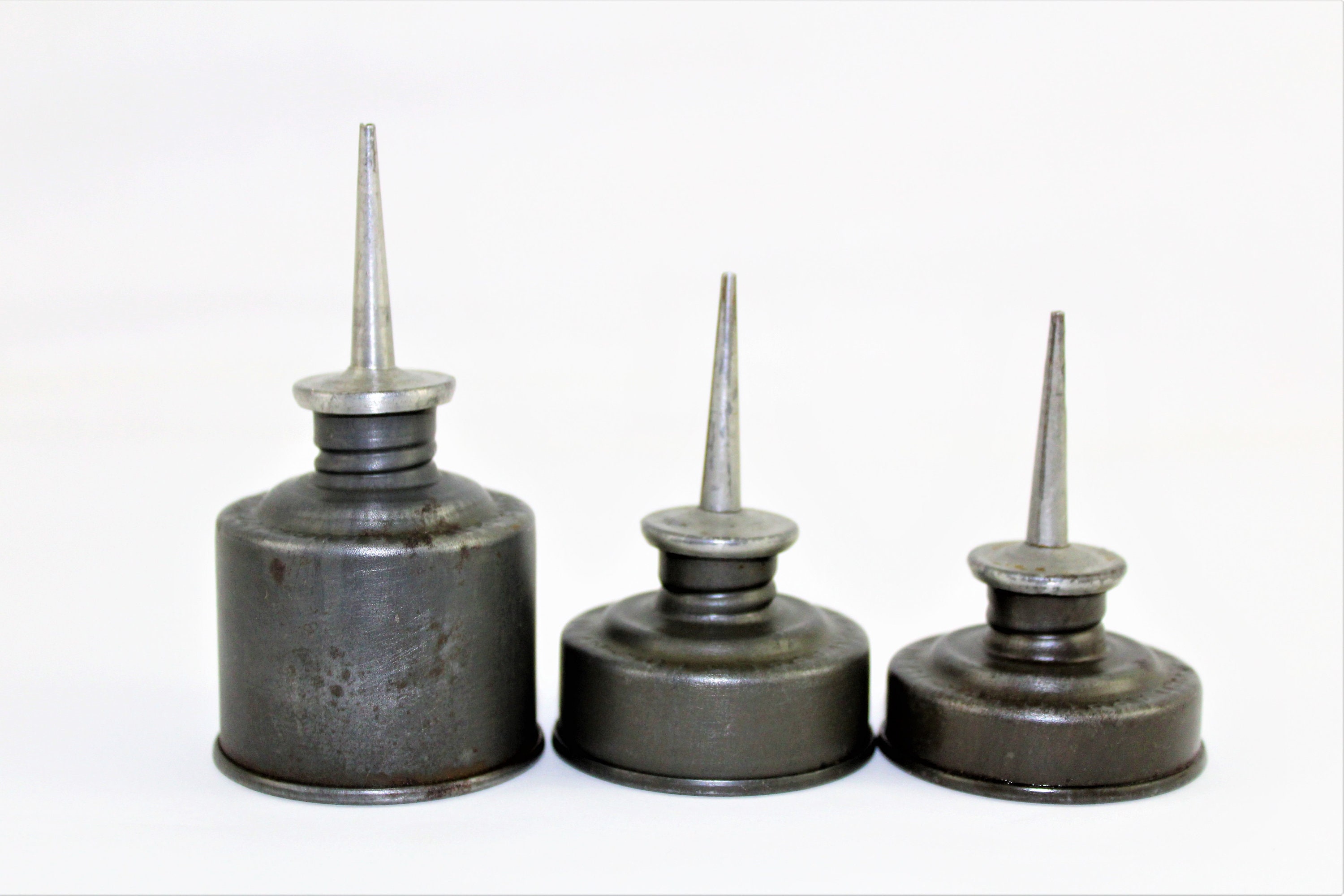 Set of Three 1923 Eagle Oil Cans, Thumb Oilers, Mini Oil Cans, Mini ...