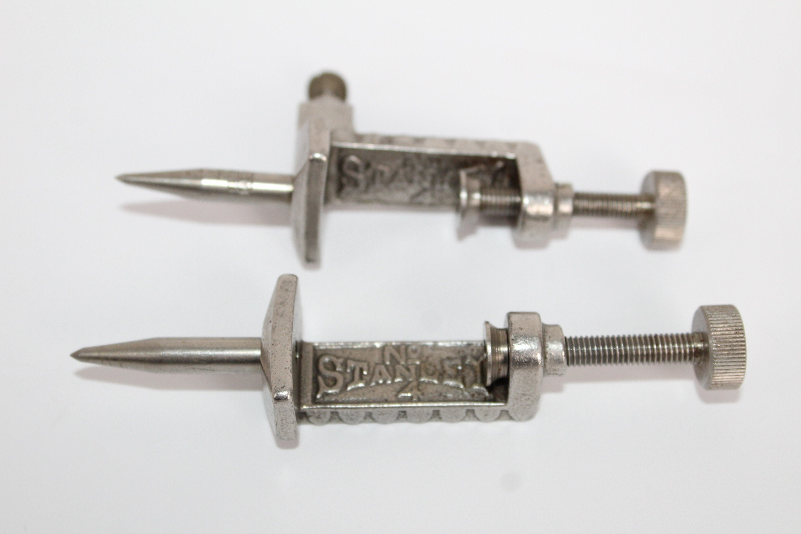 Vintage Pair of Stanley No 4 Trammel Points