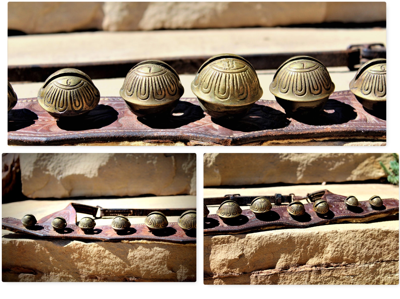 Large Set of Brass Sleigh Bells Horse Breast Collar Bells - Etsy