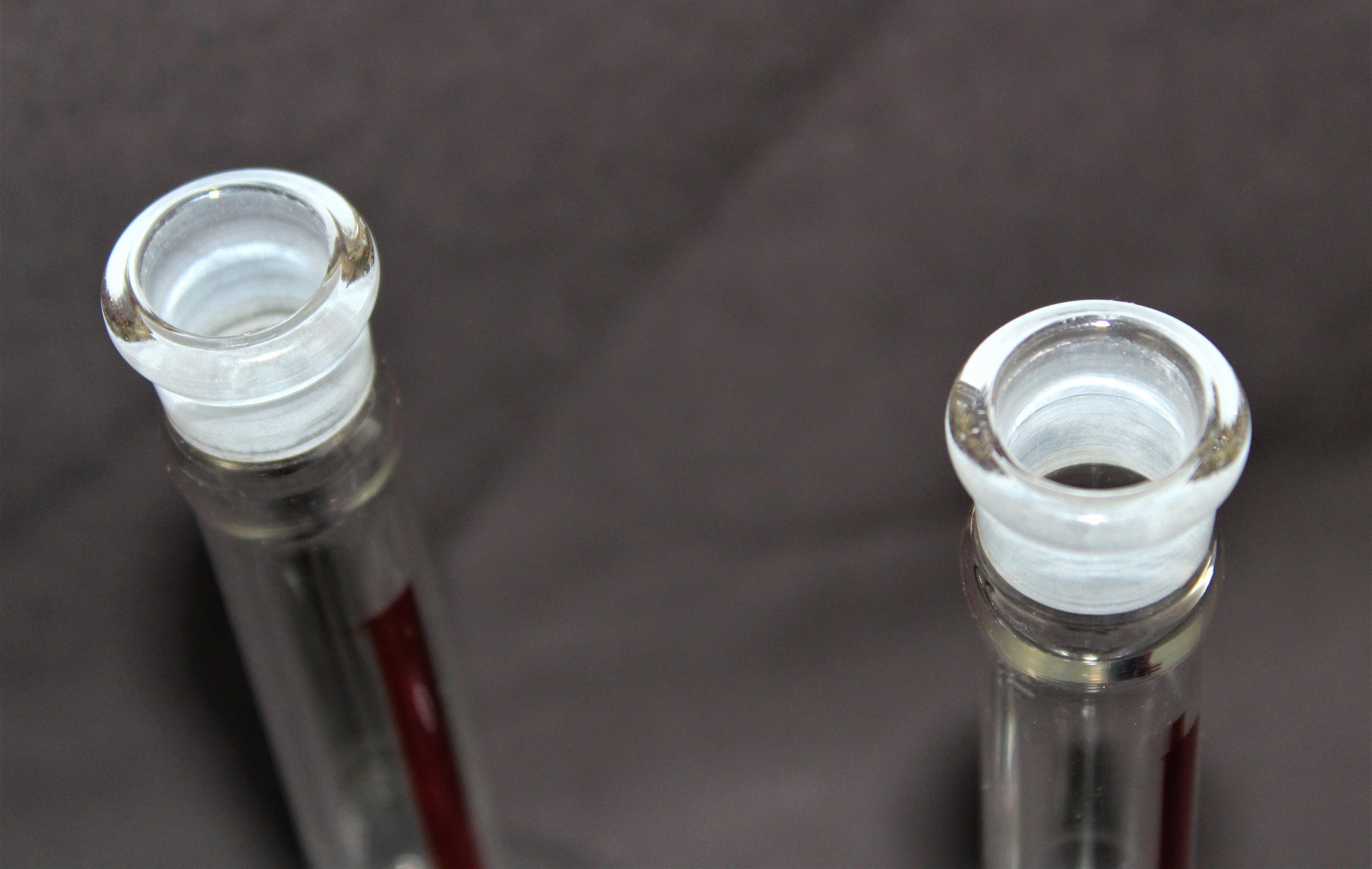 Two 100ml Kimax Volumetric Flasks with Penny Head Stopper, Vertical Red ...