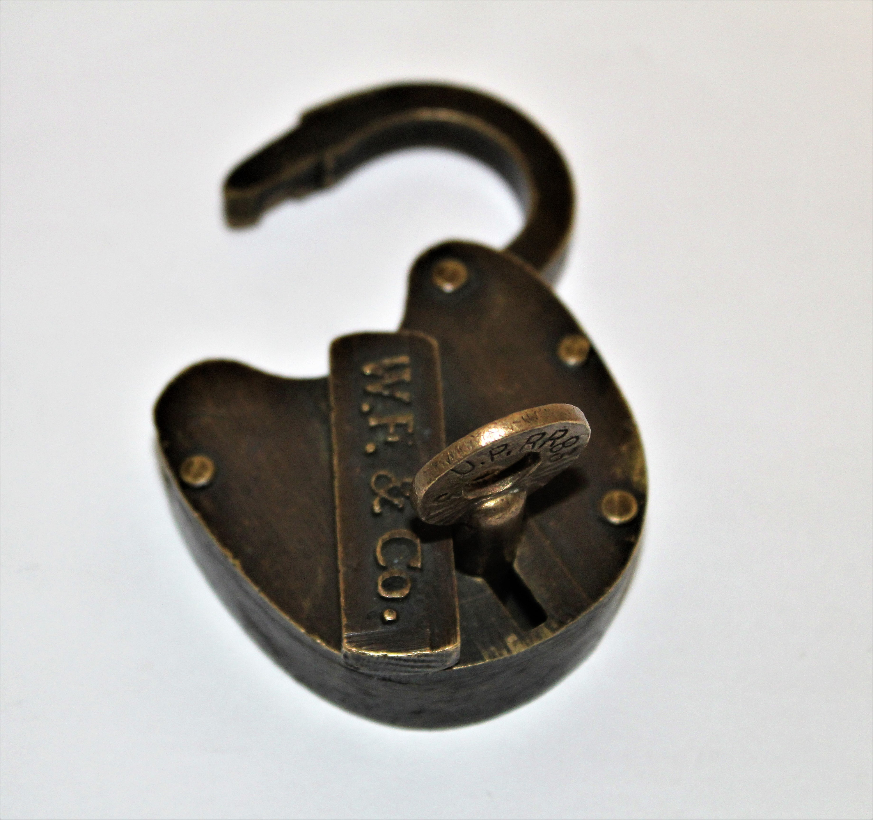 Wells Fargo Brass Padlock, Union Pacific Railroad