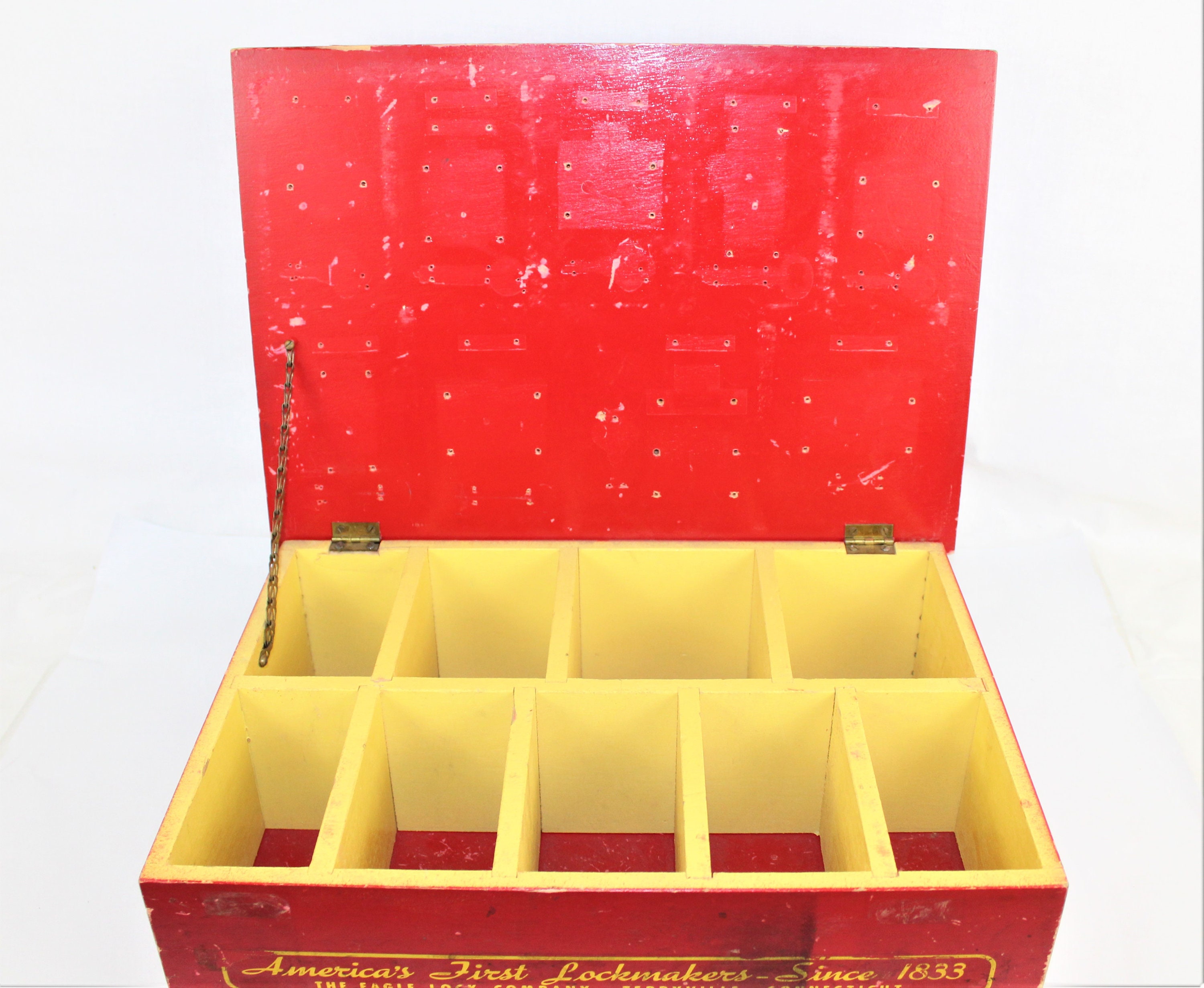 Vintage Eagle Lock Company Hardware Store Display Box