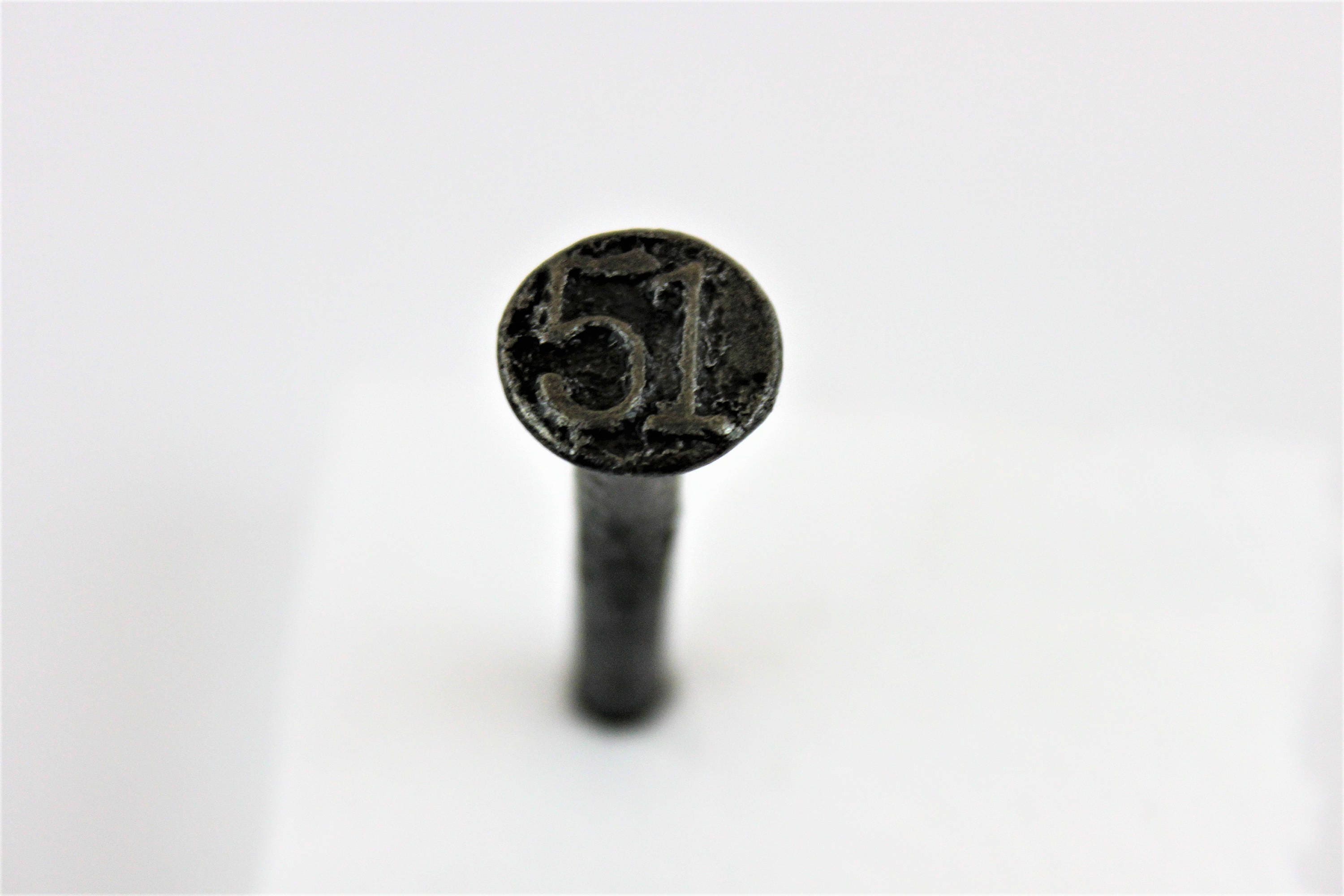 1951 Dated Railroad Nail, Numbered Nail, Railroad Memorabilia