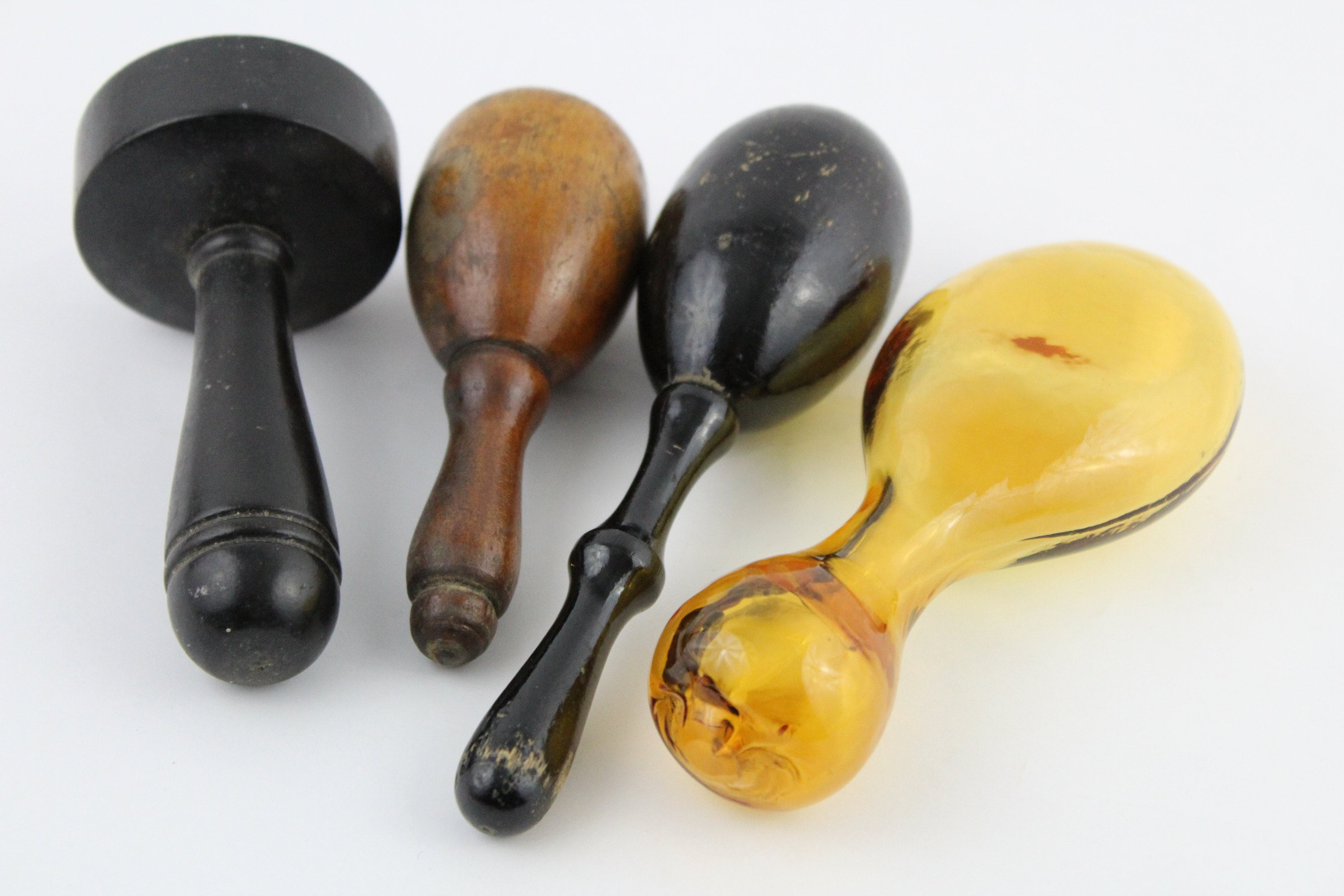 Four Antique Sock Darners, Darning Egg