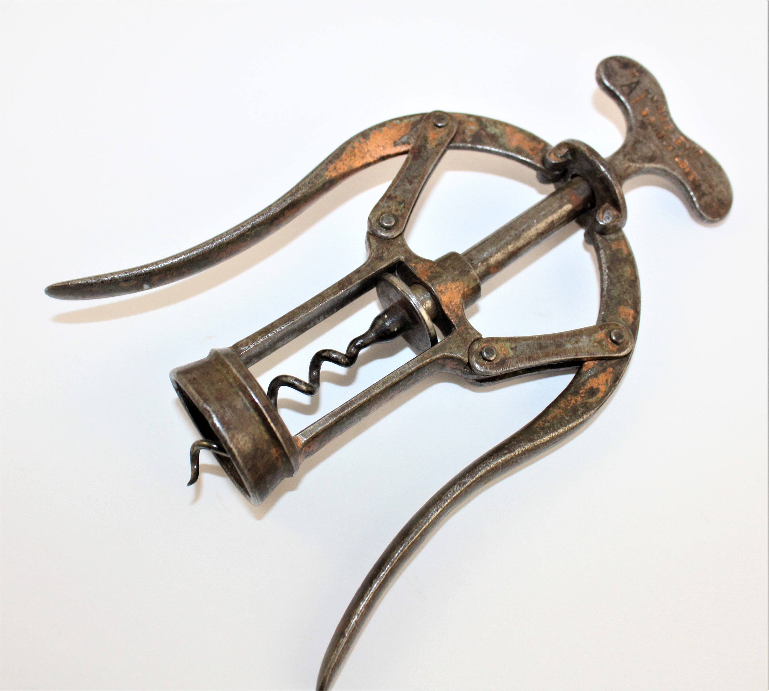 Antique 1888 James Heeley A1 Double Lever Corkscrew
