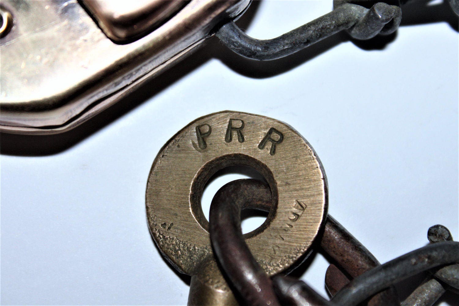 Vintage Padlock, Railroad Switch Lock, Penn Railroad, Railroad Memorabilia