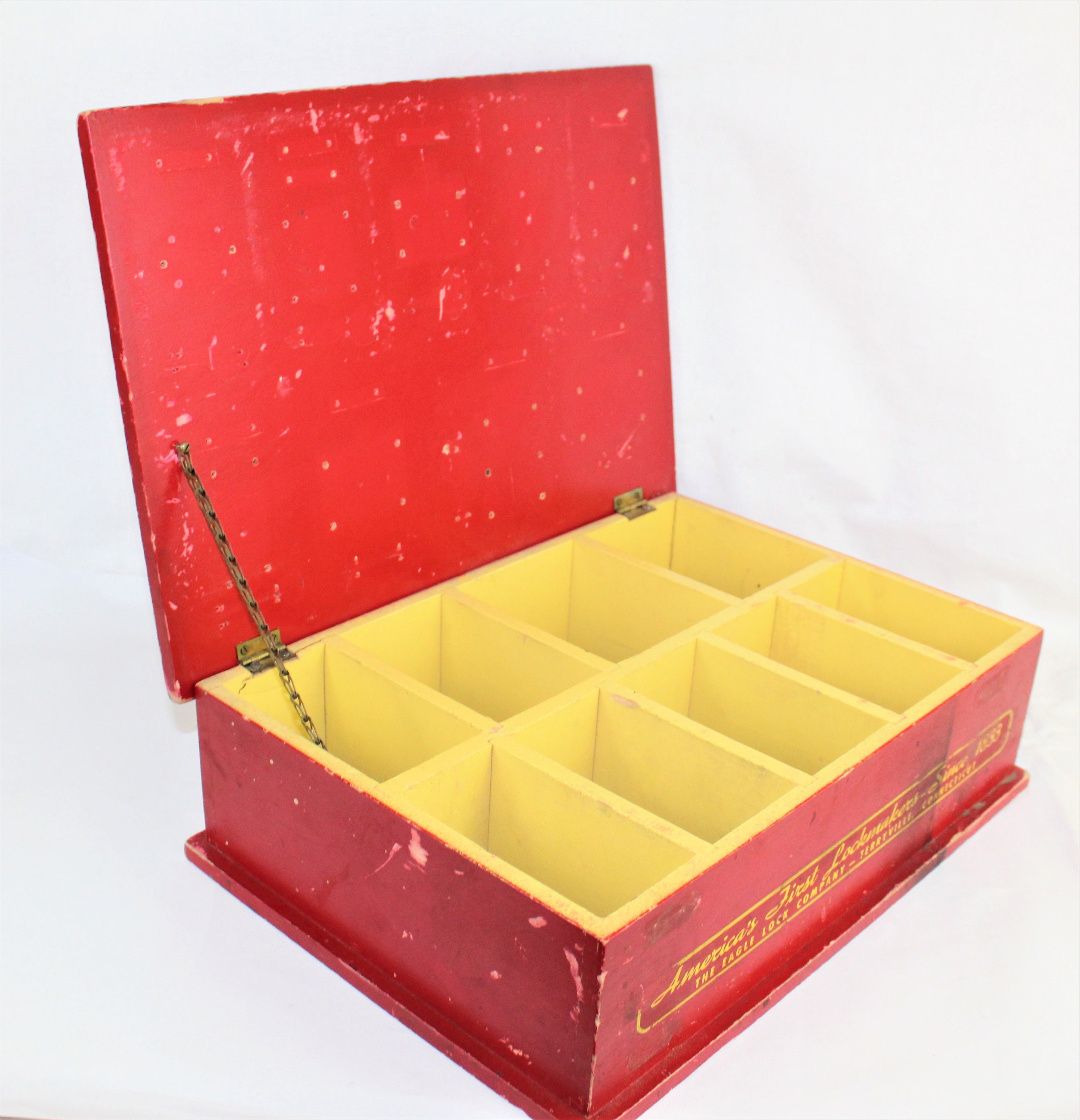 Vintage Eagle Lock Company Hardware Store Display Box
