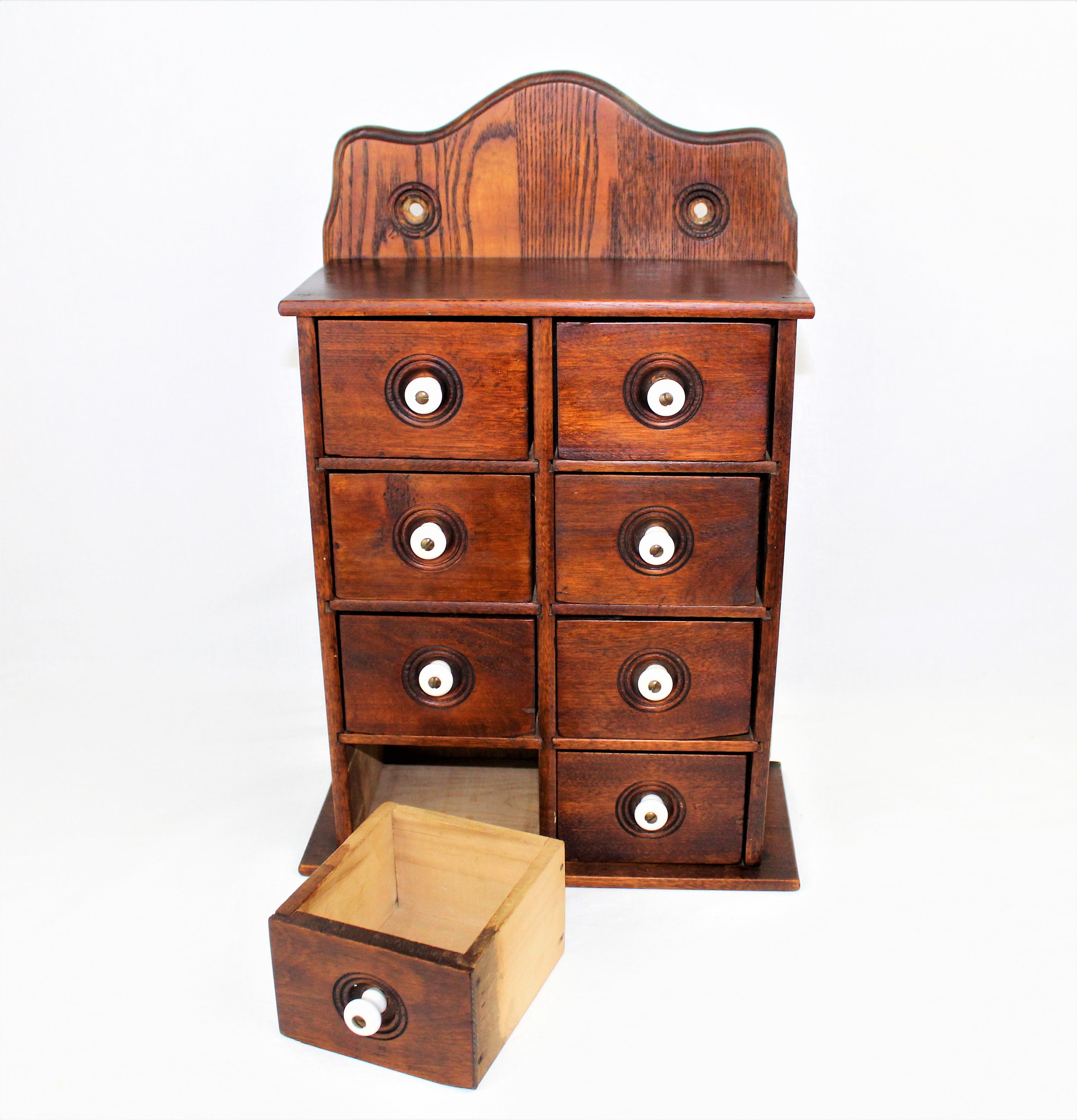 Antique Farm Ware/ Hanging Spice Cabinet / Primitive Decor / Spice Storage