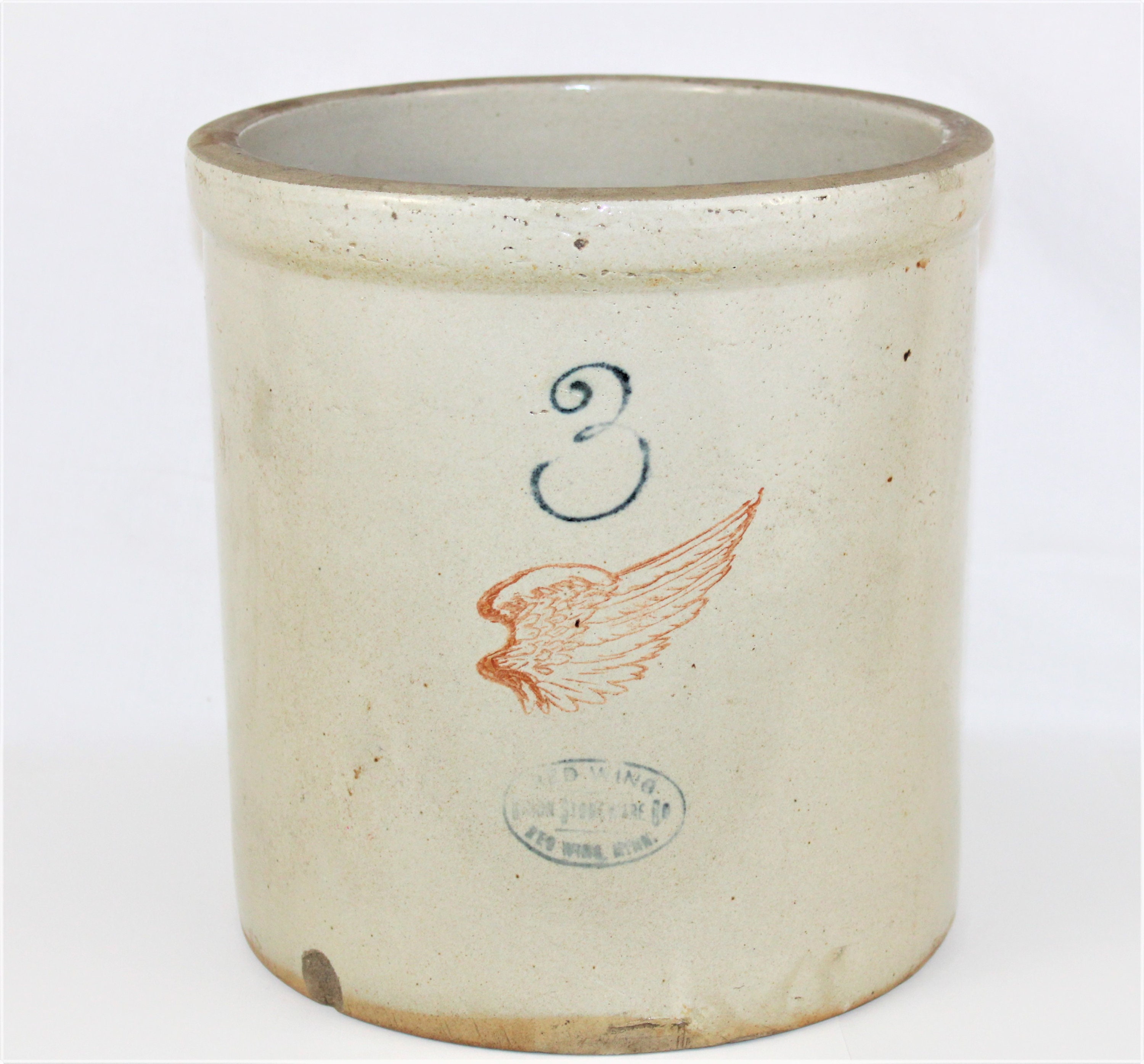 Vintage Red Wing Crock, 3 Gallon Crock, Pickling Crock, Fermenting ...