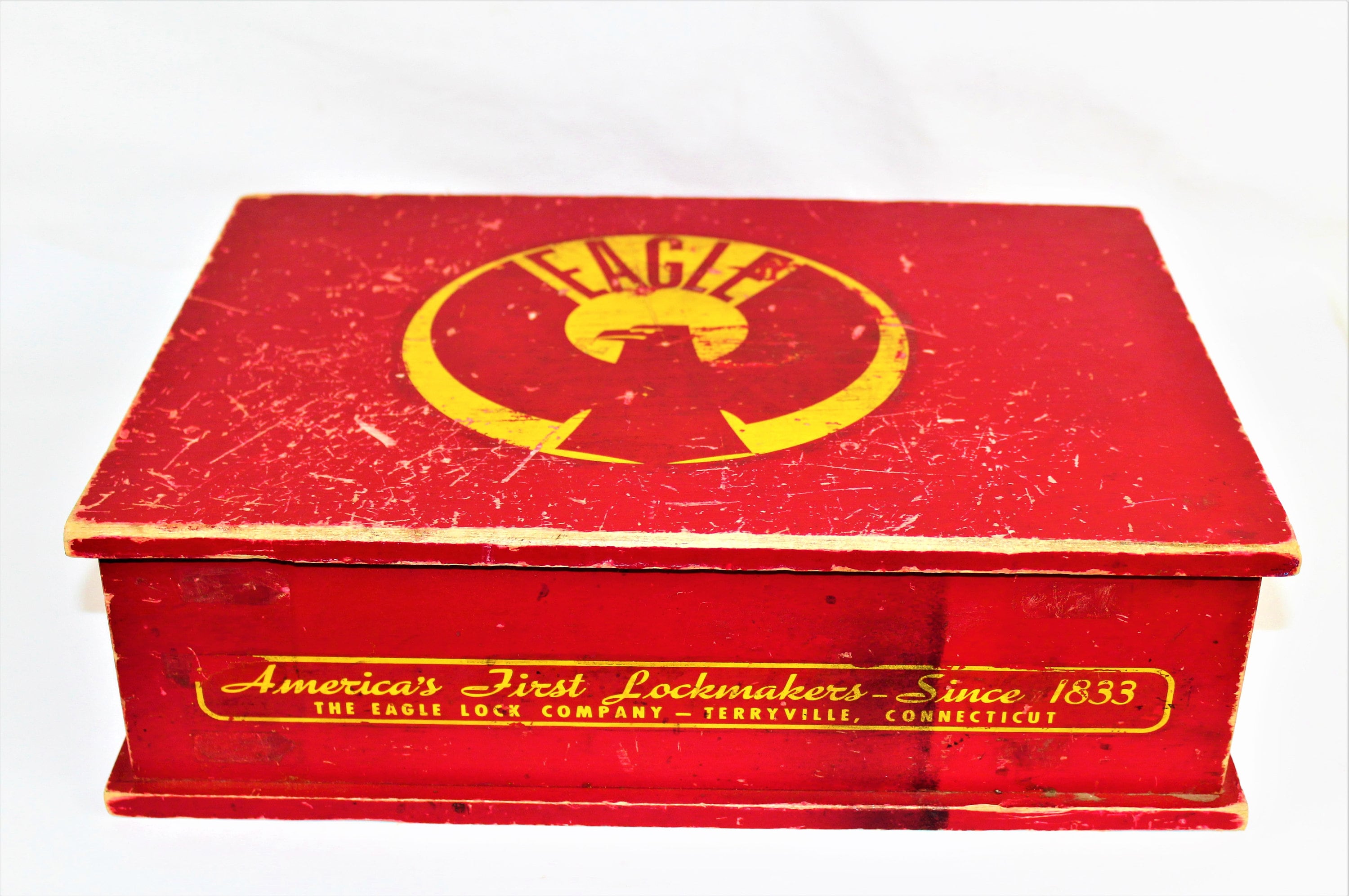 Vintage Eagle Lock Company Hardware Store Display Box