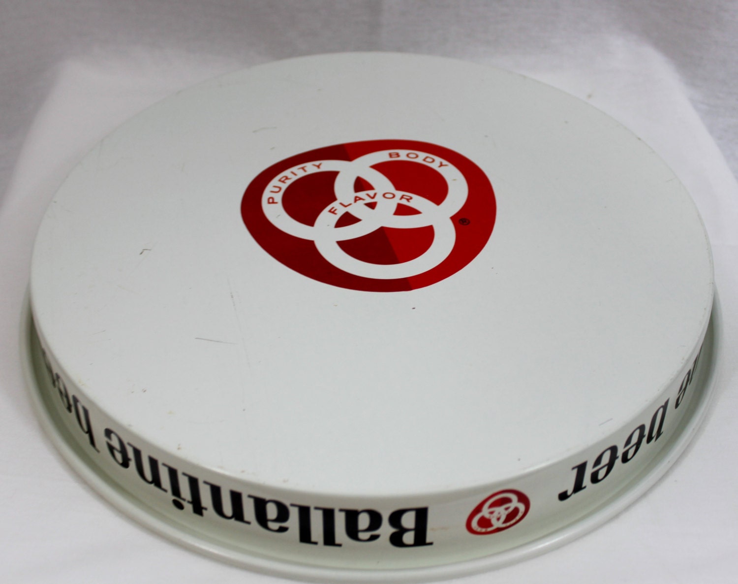 Vintage 1970s Ballantine Beer Tray, Barware, Beer Advertisement