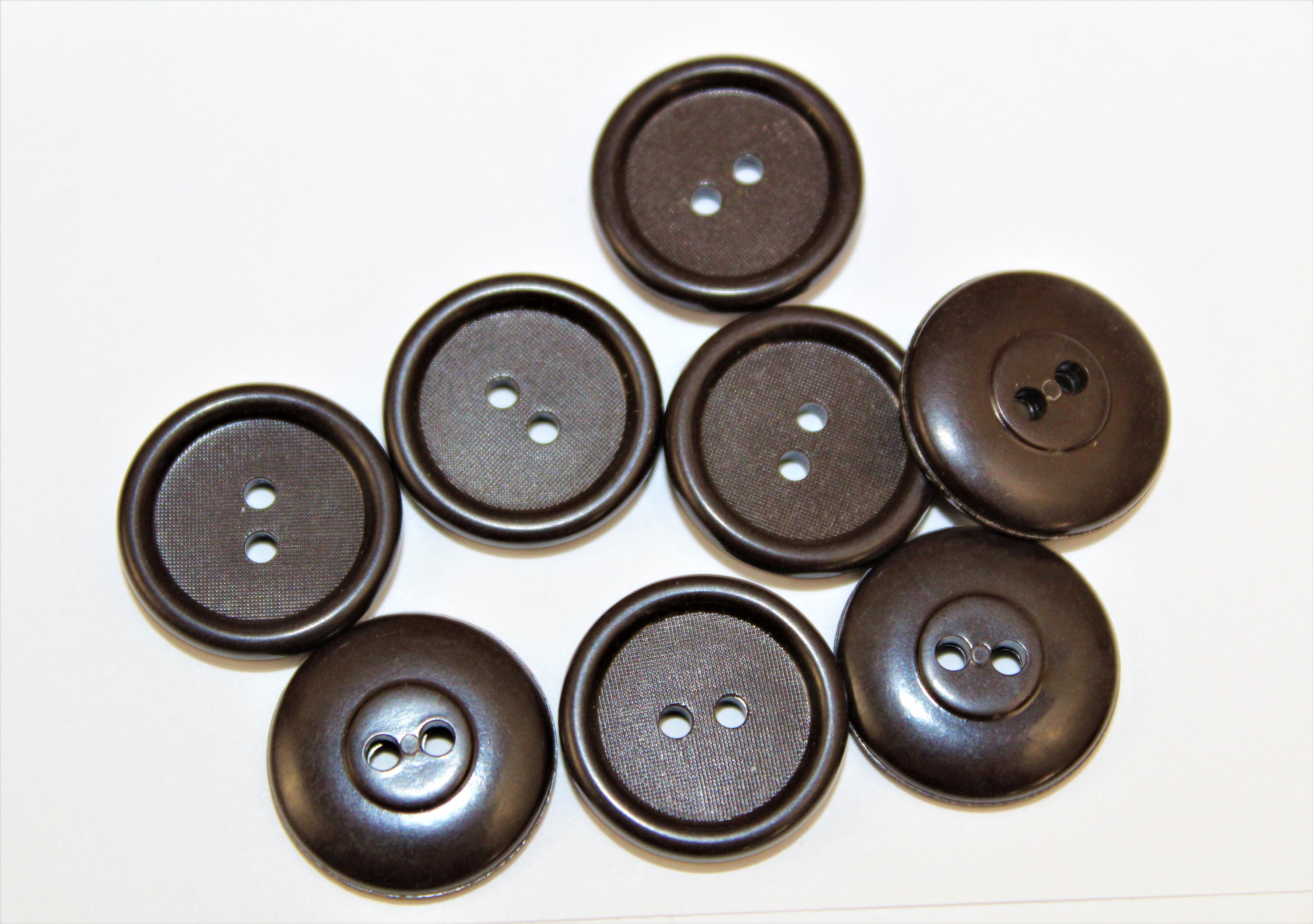 Vintage 3/4” Dark Brown Buttons, David Friedman, New York, NY ...