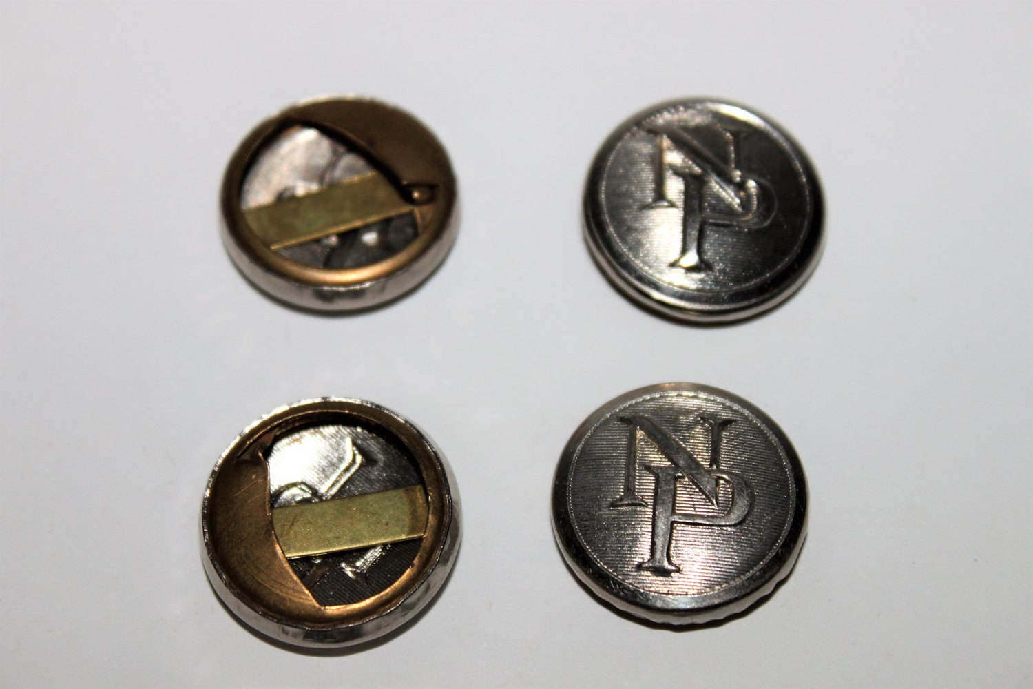 Vintage Mid-Century set of 8 Northern Pacific Railroad Conductor Button ...