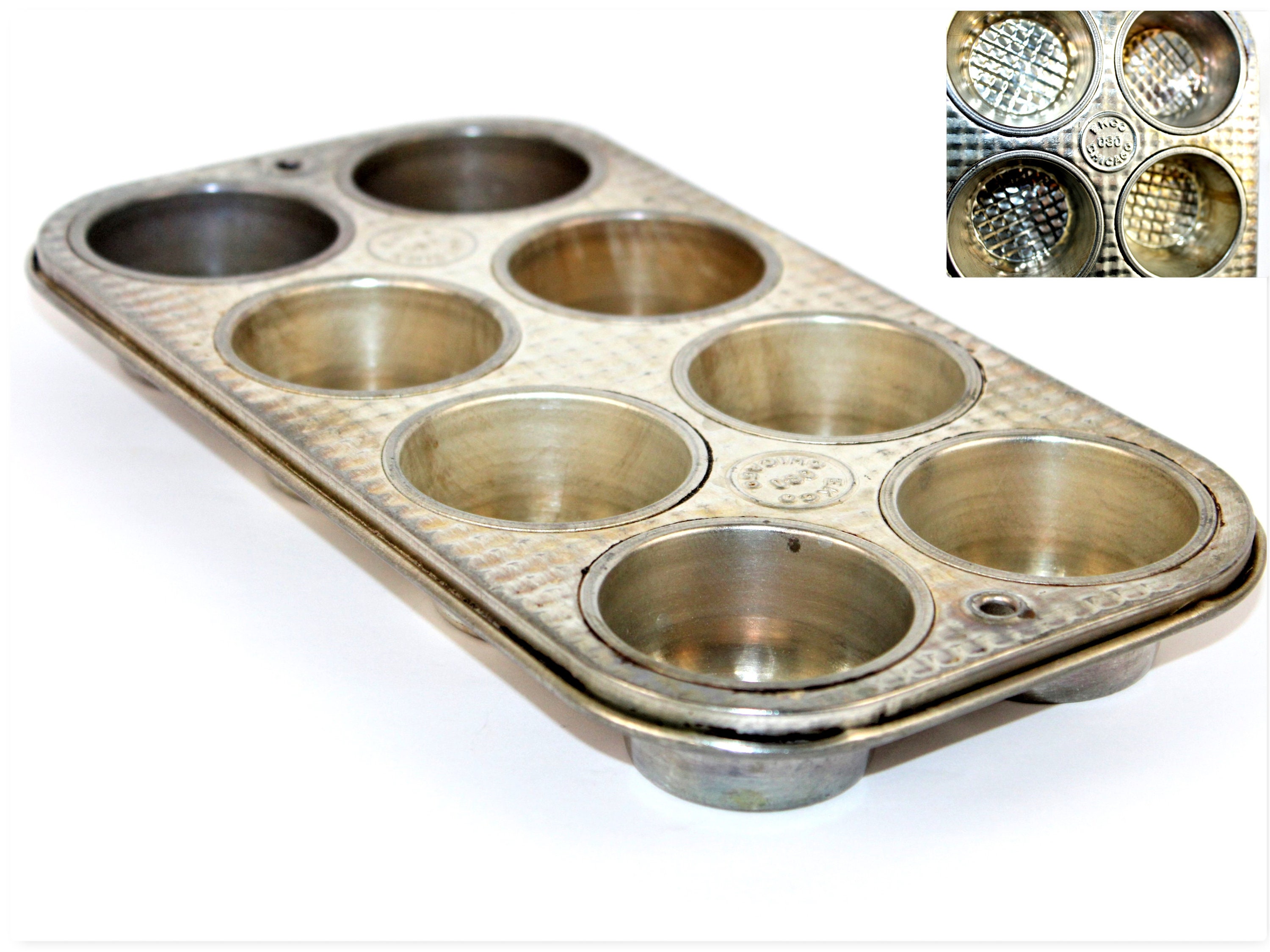 Vintage 1950s Mini Muffin Pan, Ekco #080