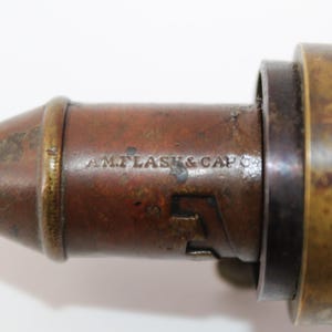 19th Century Powder Flask by American Flask & Cap Company, Civil War ...