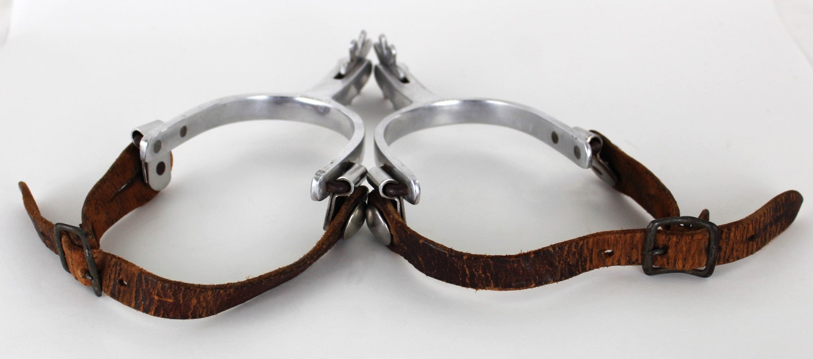 Vintage Oscar Crockett Western Cowboy Spurs: Antique Rodeo Memorabilia ...