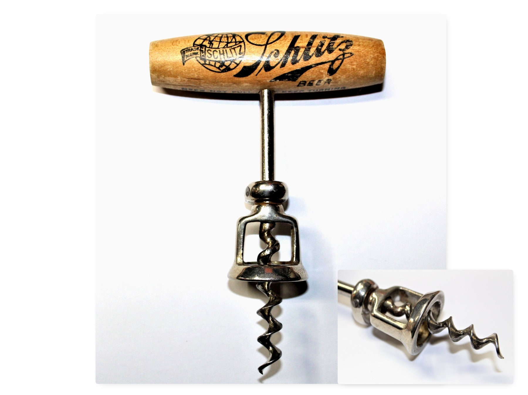 Antique Corkscrew / 1880 Schlitz Beer Corkscrew / Schlitz Brewing Co ...