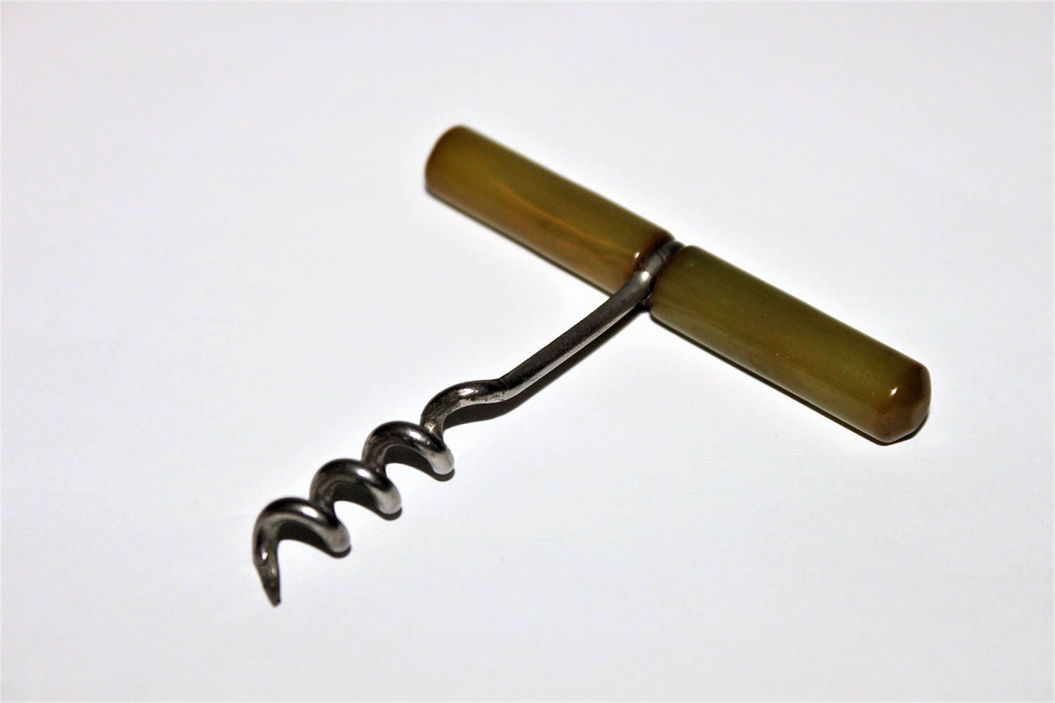 1930-40s Mid-Sized Corkscrew with Bakelite / Catalin Handle, Wine Opener
