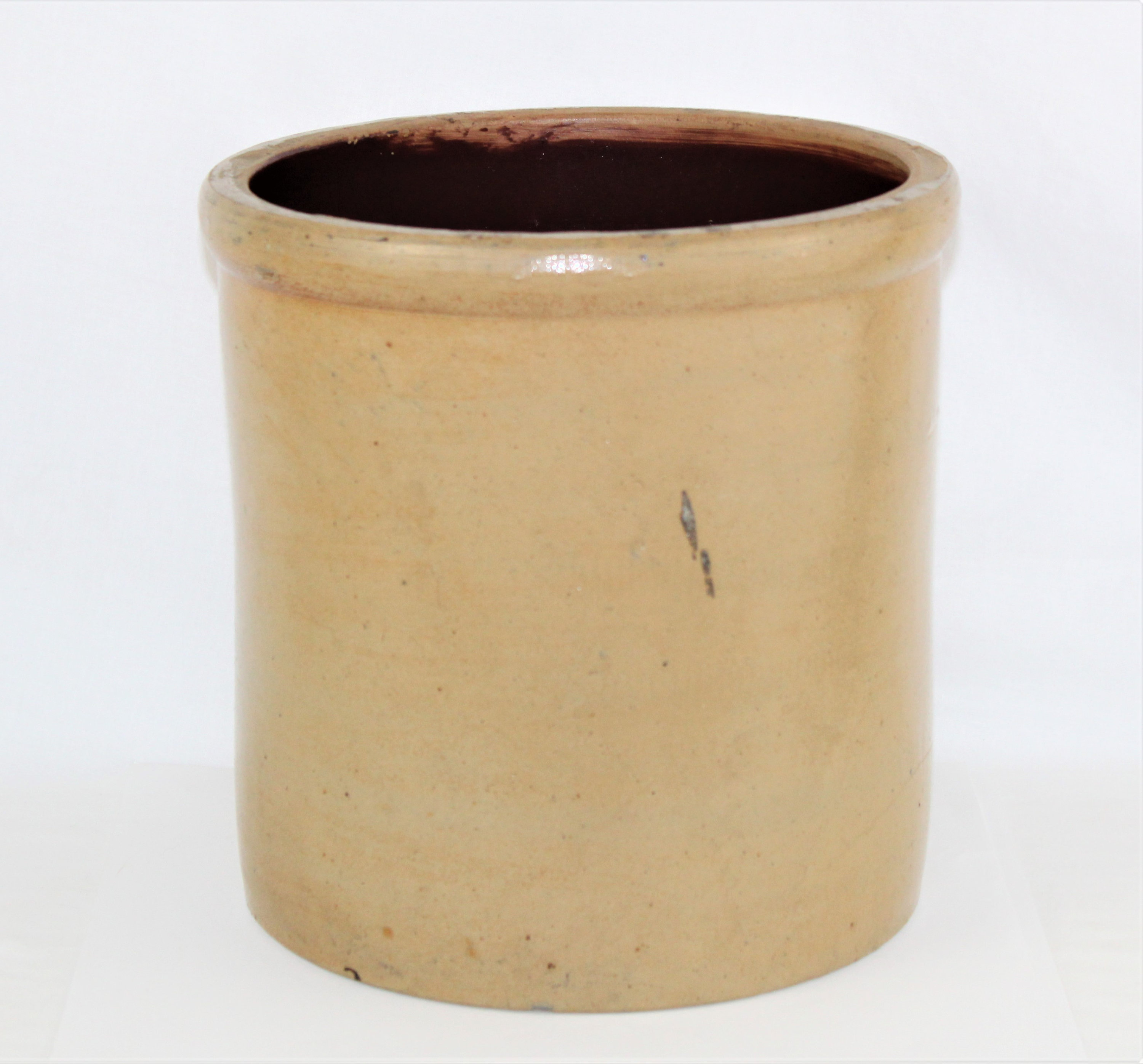 Antique 1880s, Red Wing Pottery Two Gallon Crock, Fermenting Crock