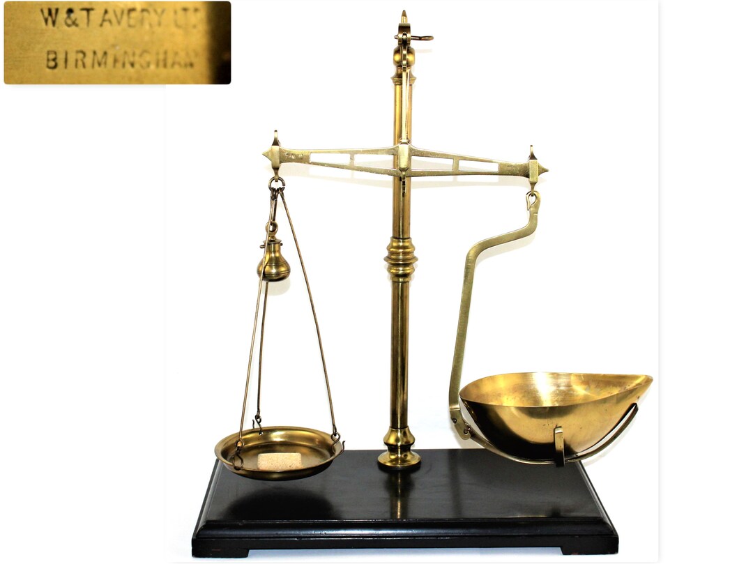 W & T Avery Brass Equal-arm Beam Scale - Etsy