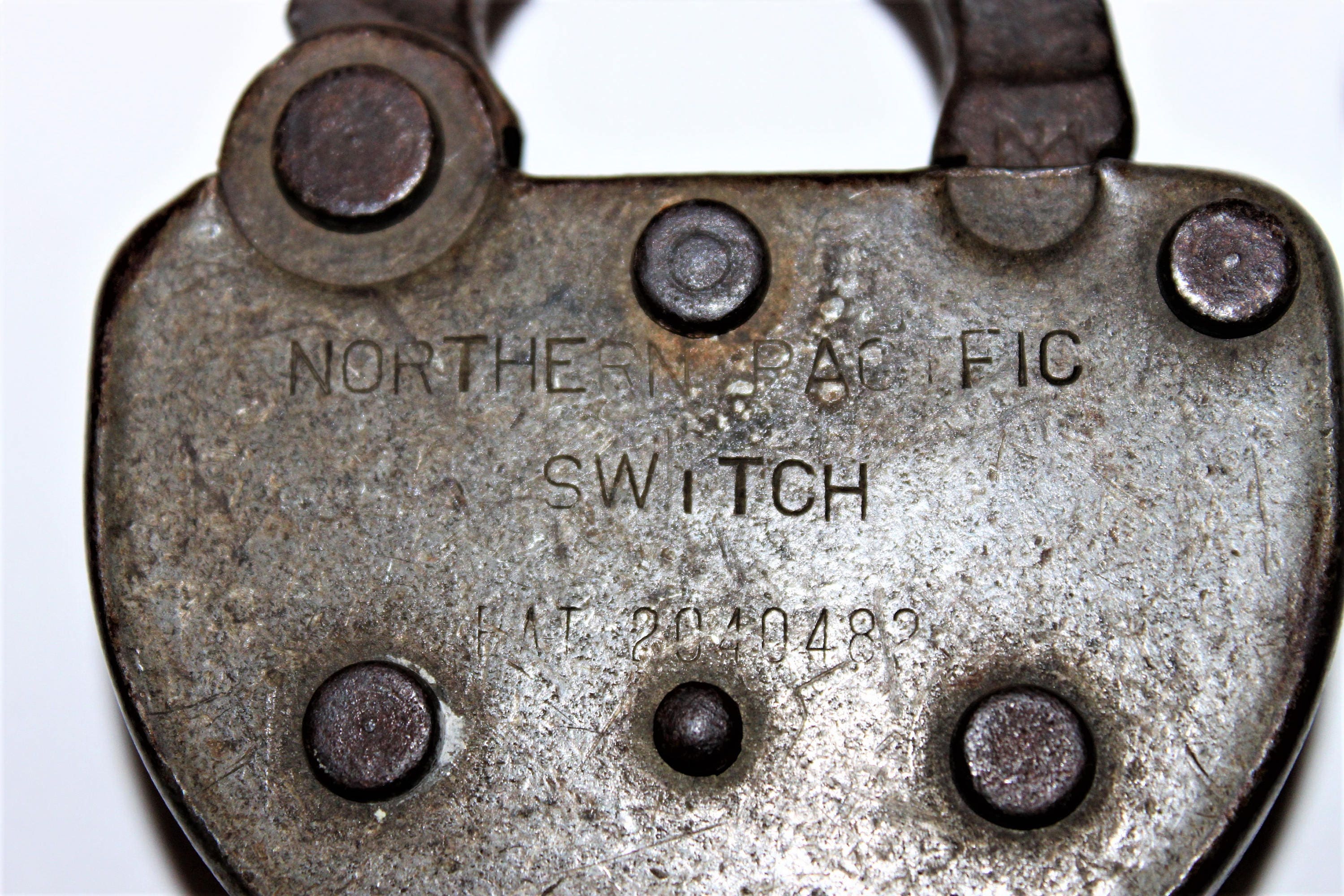 Vintage 1954 Adlake Switch lock made for Northern Pacific Railroad with ...