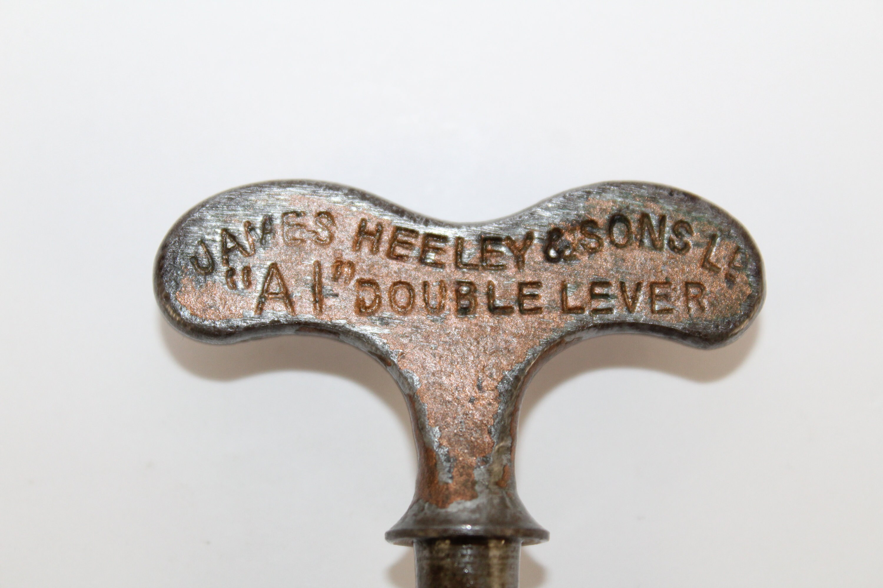 Antique 1888 James Heeley & Sons A1 Double Lever Corkscrew, Wine Bottle ...