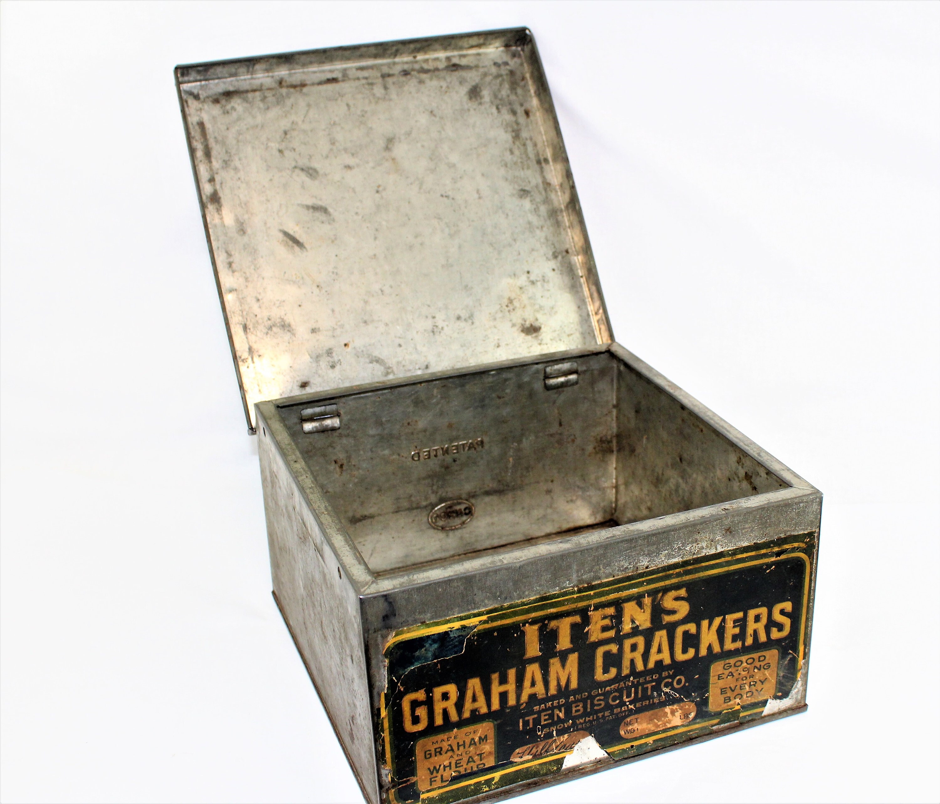 Antique Iten’s Biscuit Company Graham Crackers Tin