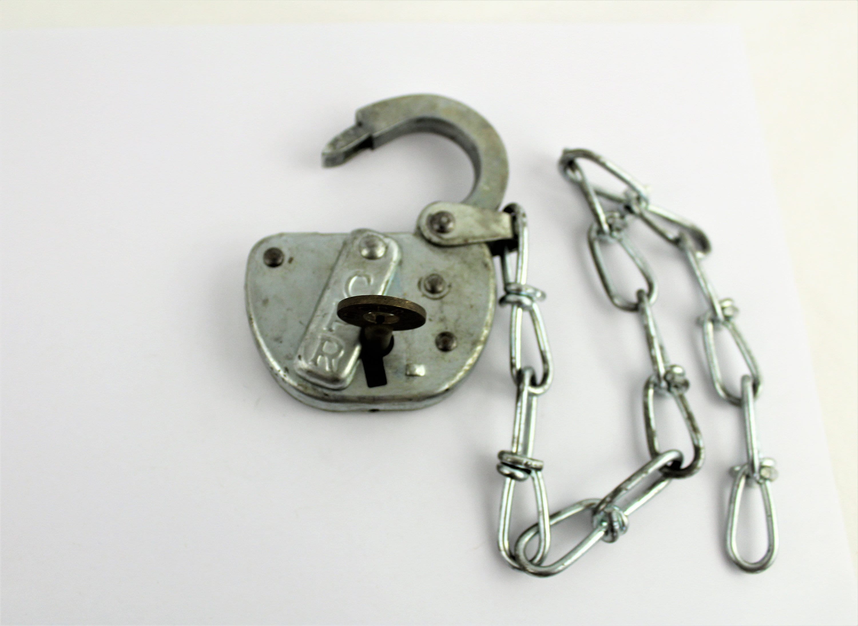 Vintage Padlock, Canadian Pacific Railway Lock, CPR Padlock, Switch Lock