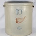 Antique 1915 Red Wing Stoneware Crock: 10 Gallon, 6" Wing Logo - Etsy