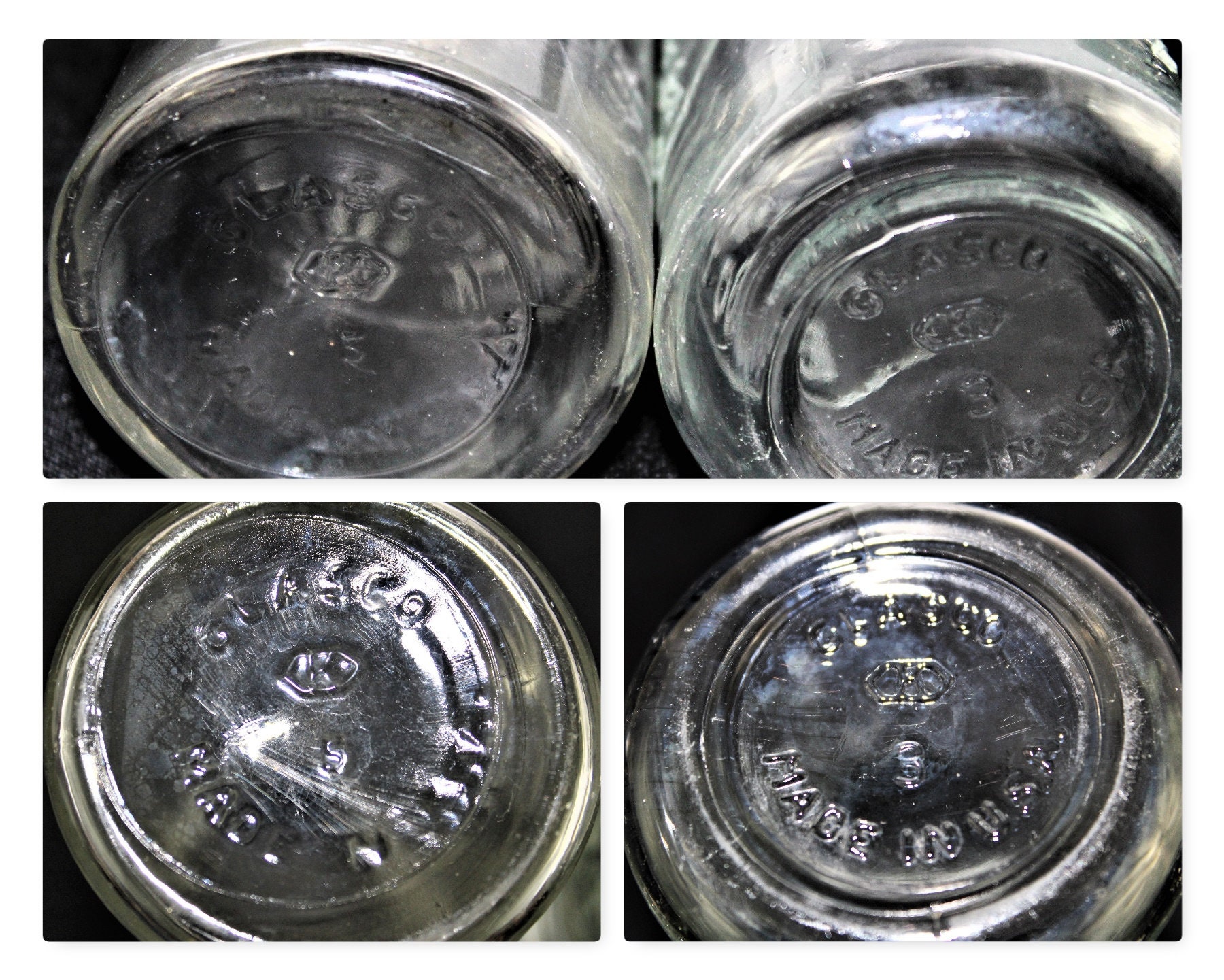 Vintage 1940s Glass Urine Specimen Bottles