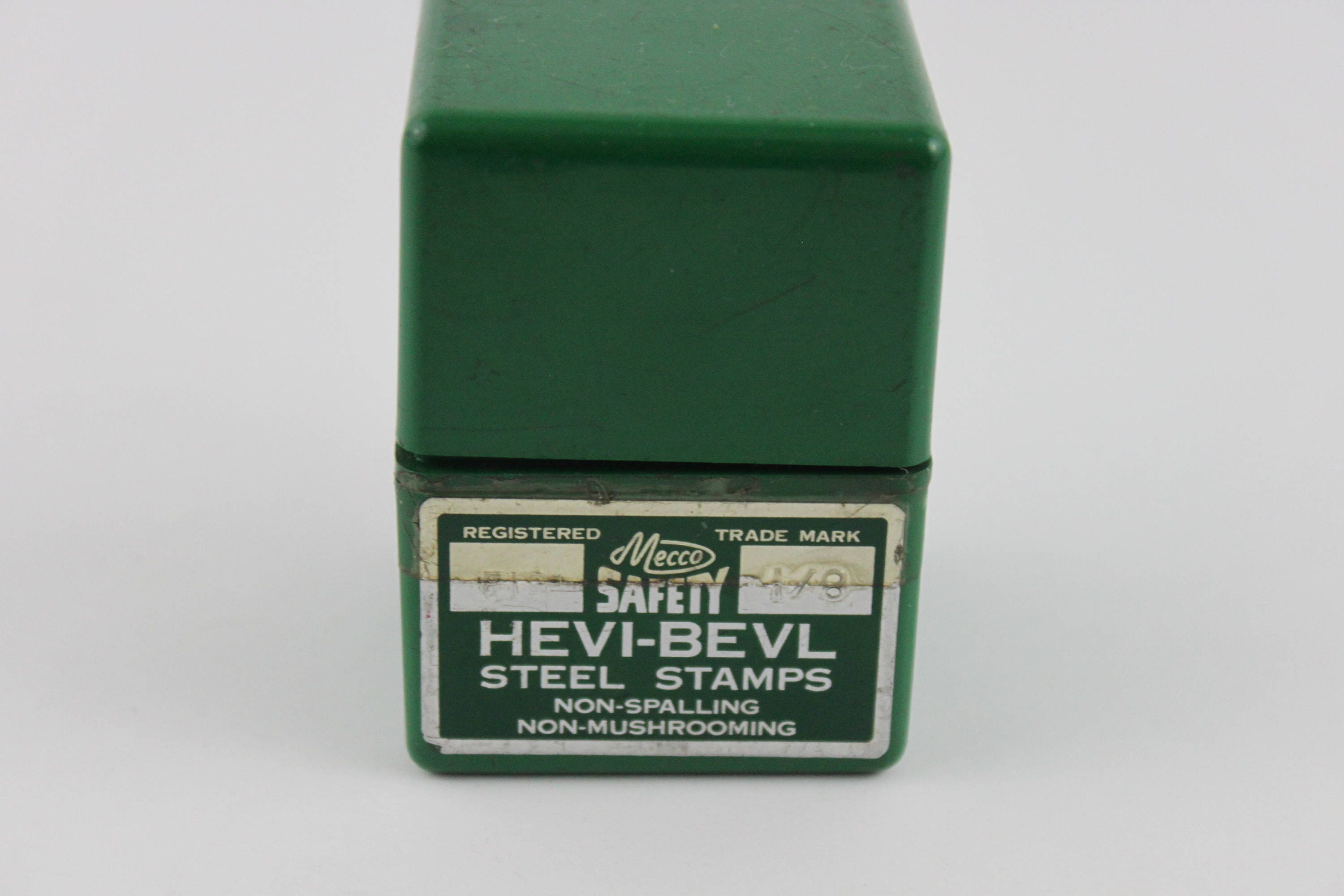 Vintage Mecco Safety Hevi-Bevl Steel 1/8 Number Punch Set, Industrial ...