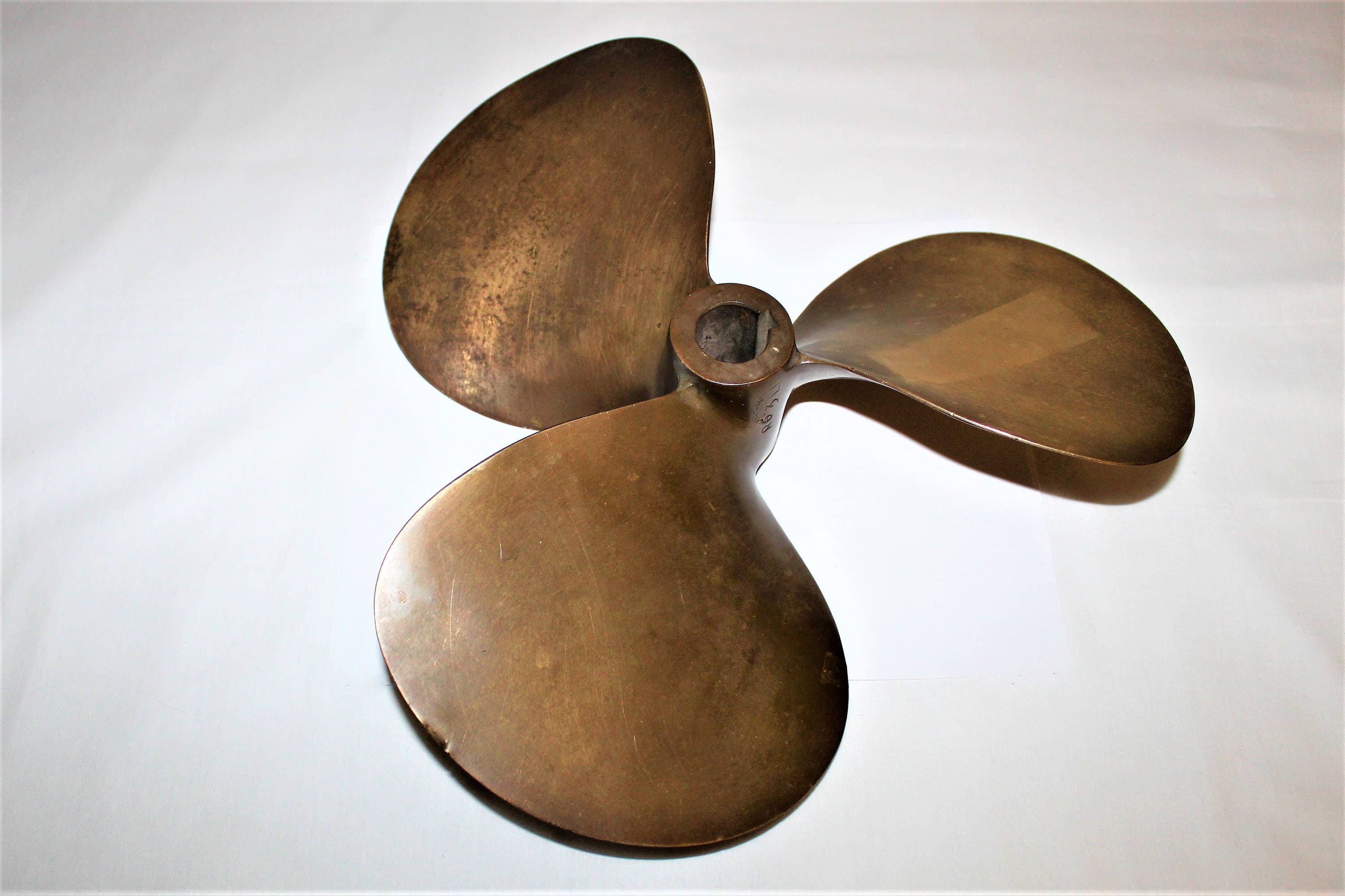 Vintage 1950s CHRIS CRAFT 863 LH Brass Boat Prop Equi-Poise T-36